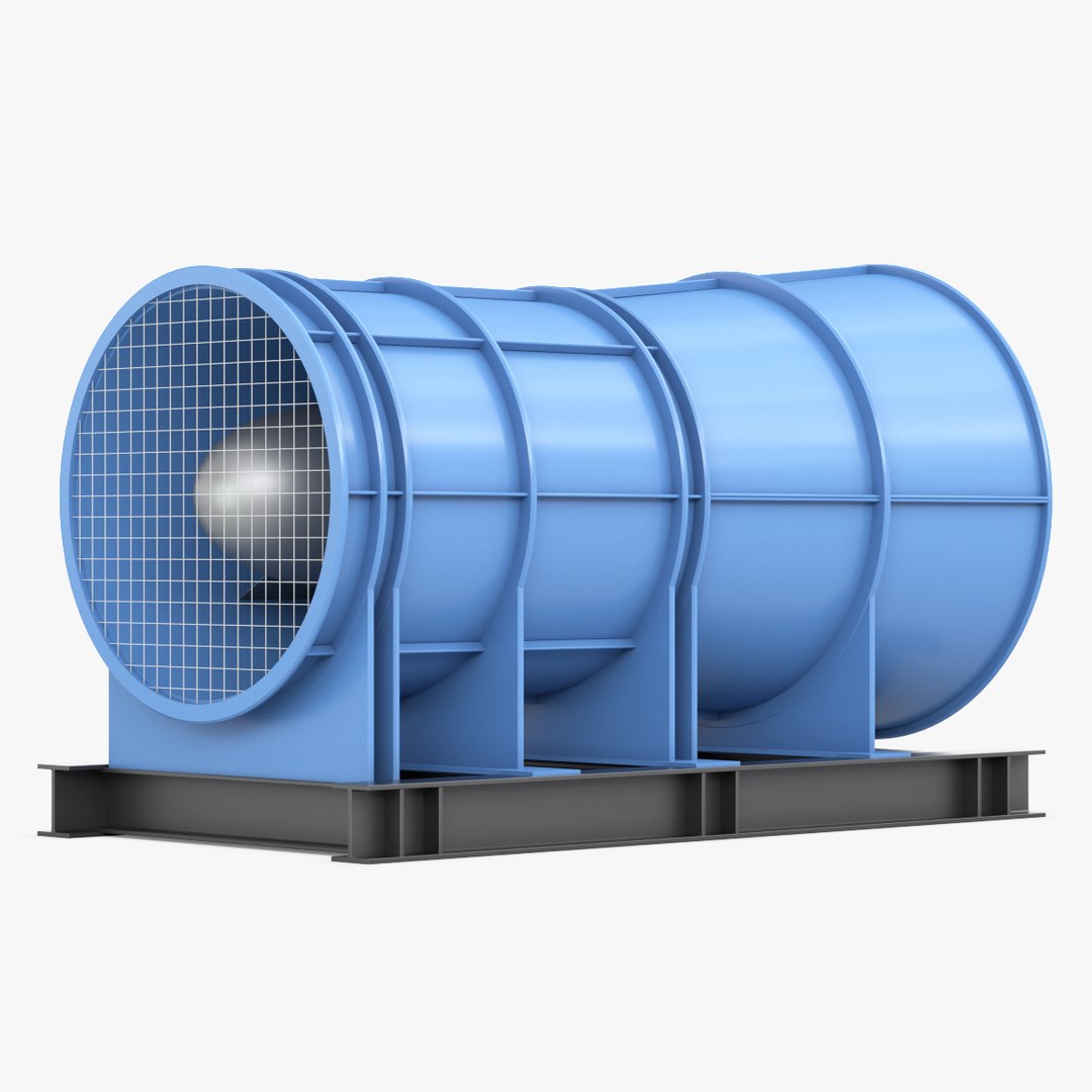 3D Large industrial ventilation fan model - TurboSquid 1822664