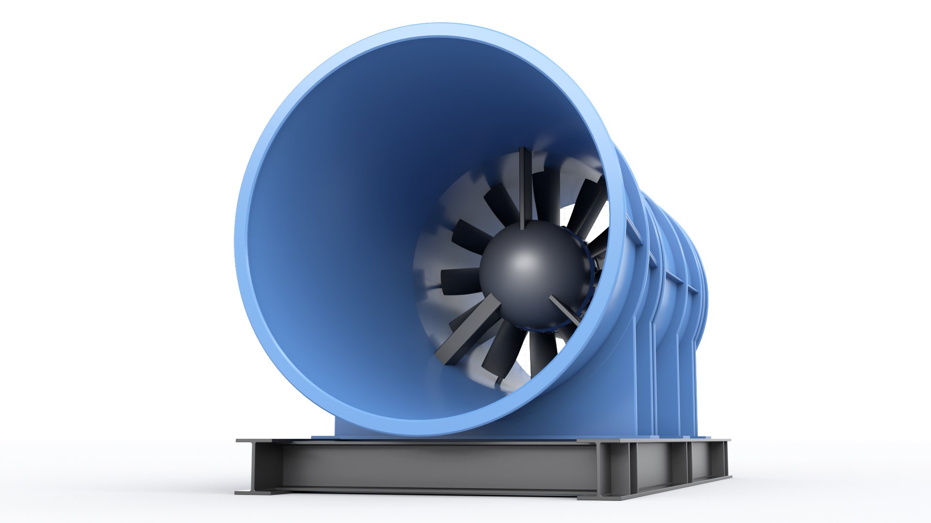 3D Large Industrial Ventilation Fan Model - TurboSquid 1822664