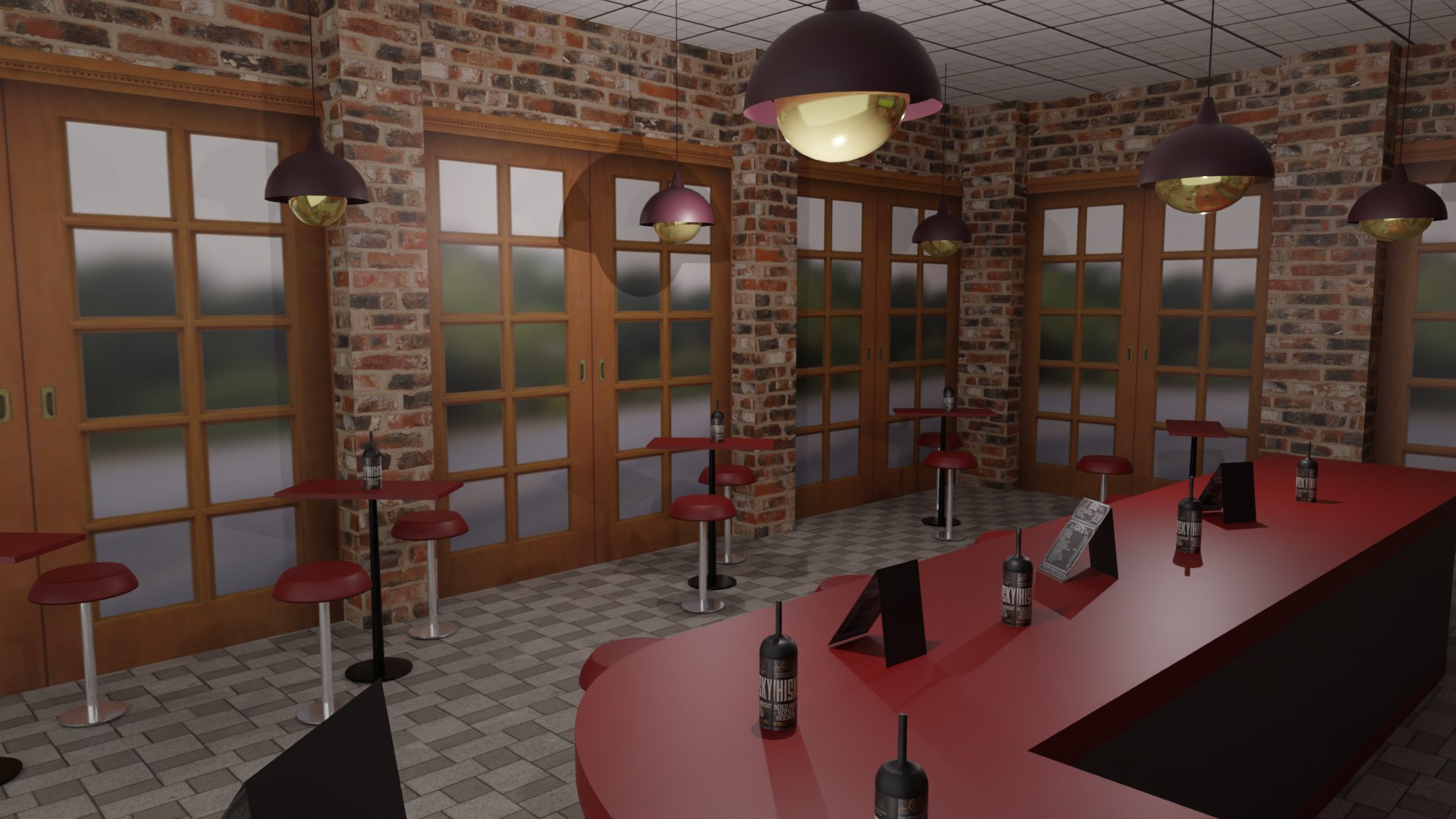 Bar Cafe Restaurant Pub 3D - TurboSquid 2132068