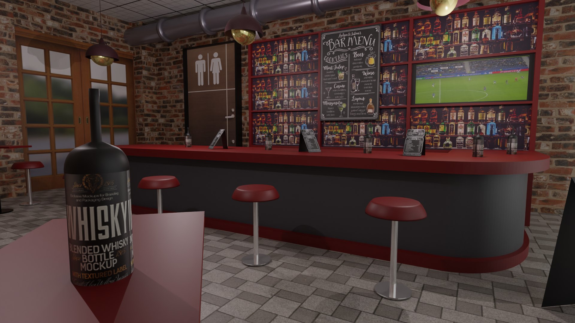 Bar Cafe Restaurant Pub 3D - TurboSquid 2132068