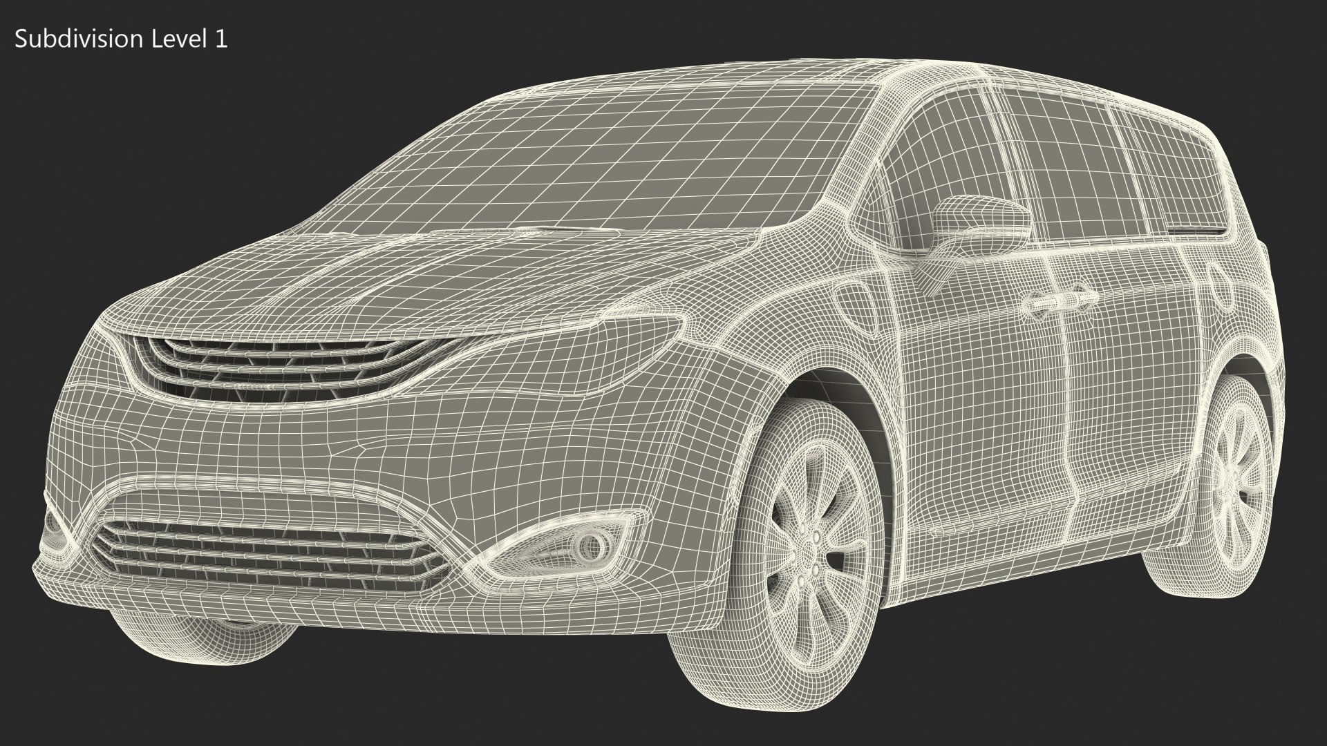 Family minivan 3D model - TurboSquid 1642435