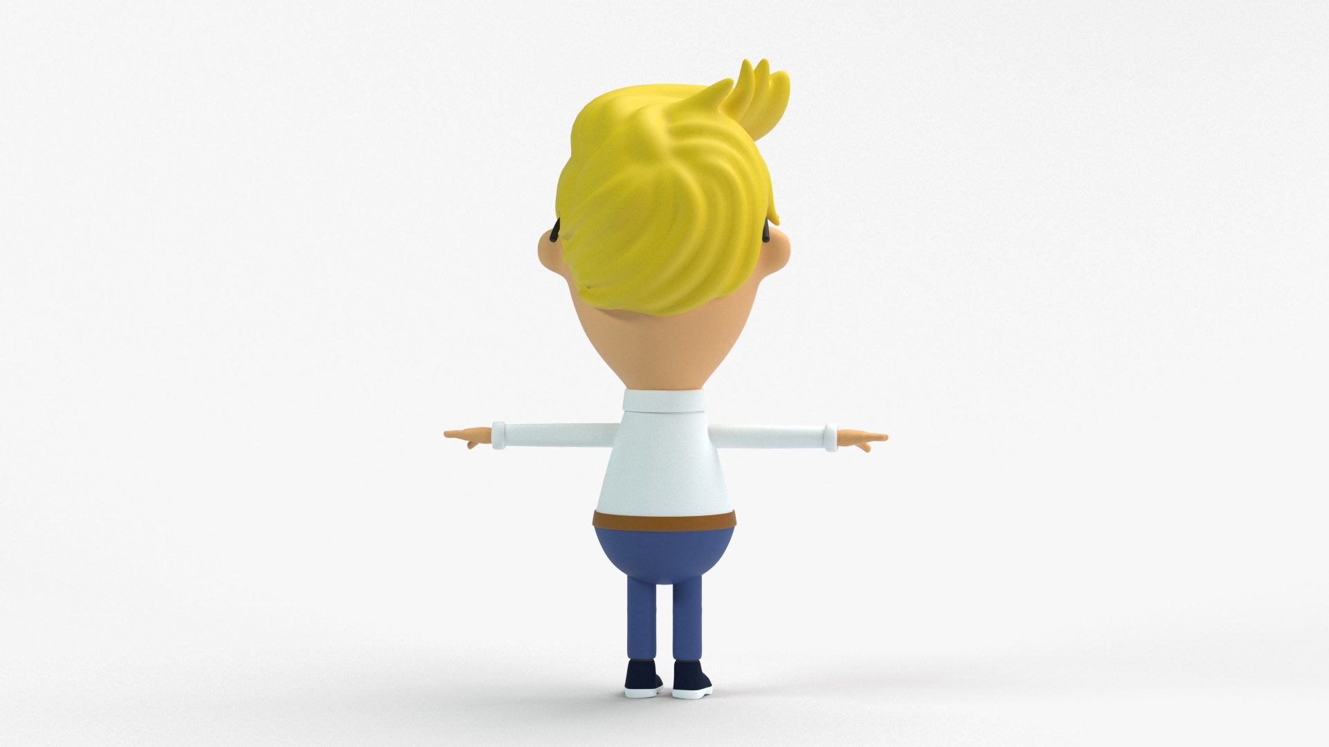 3D Cartoon Low-poly Character Rigged - TurboSquid 1633958
