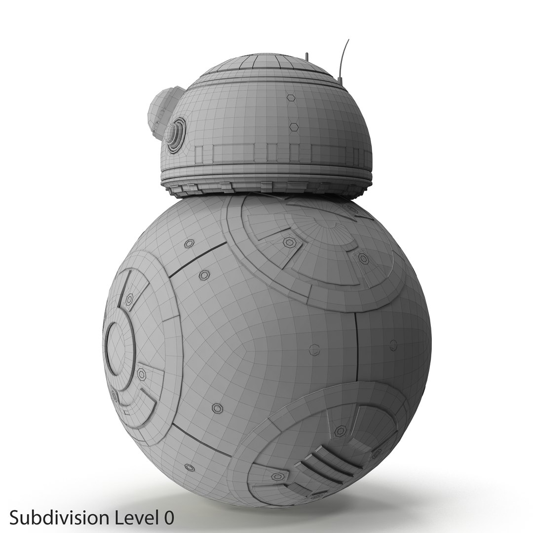 3d model bb-8 enhance realism