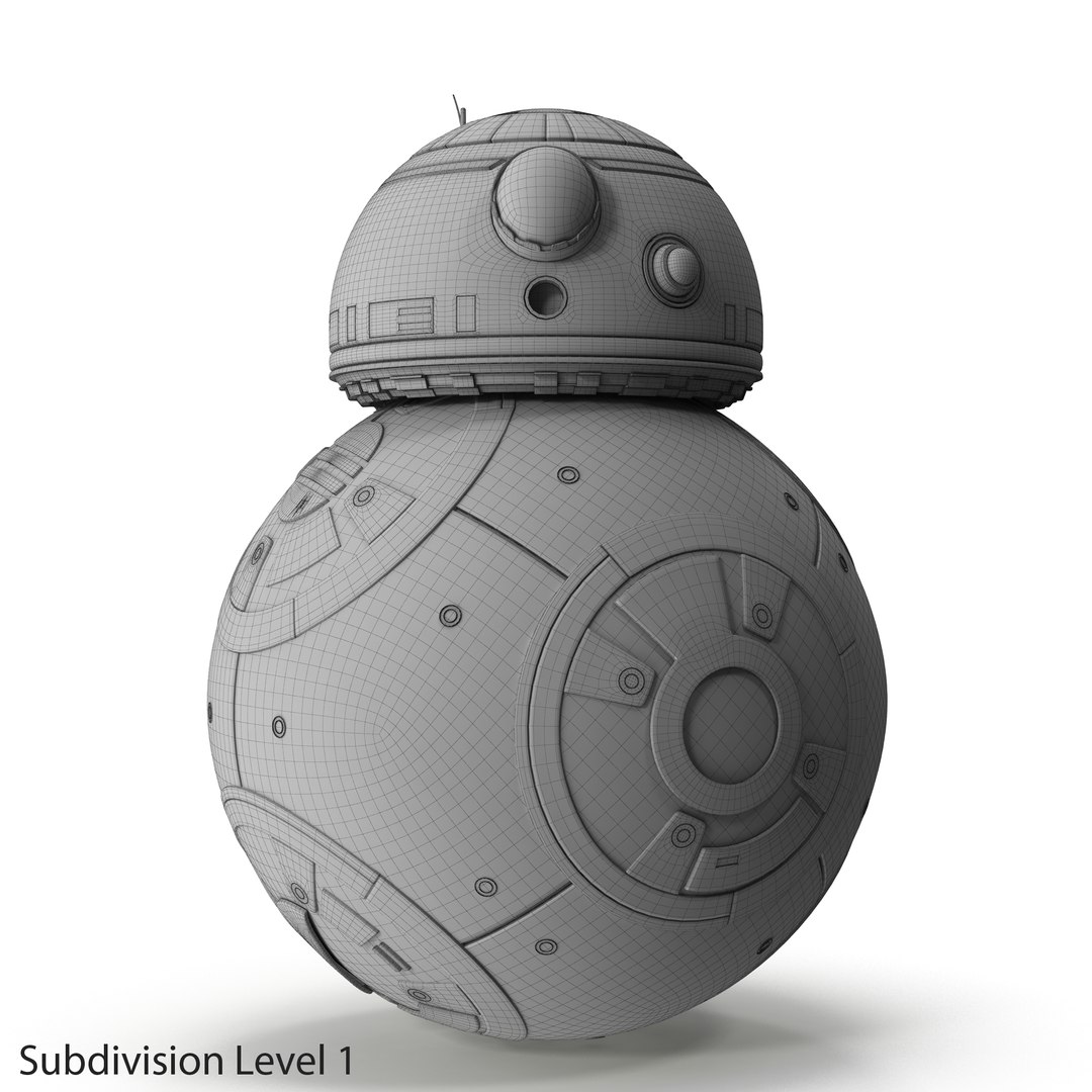 3d model bb-8 enhance realism