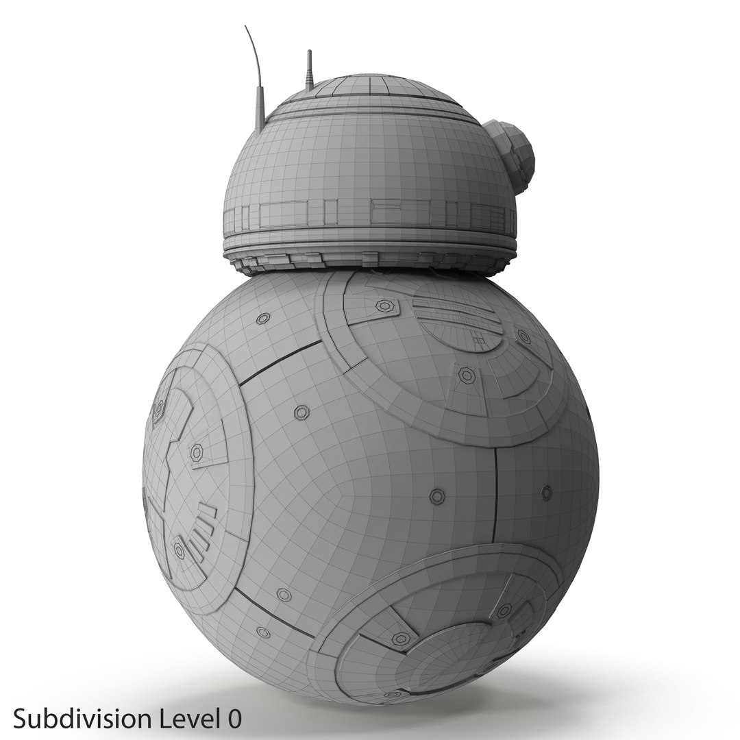 3d model bb-8 enhance realism