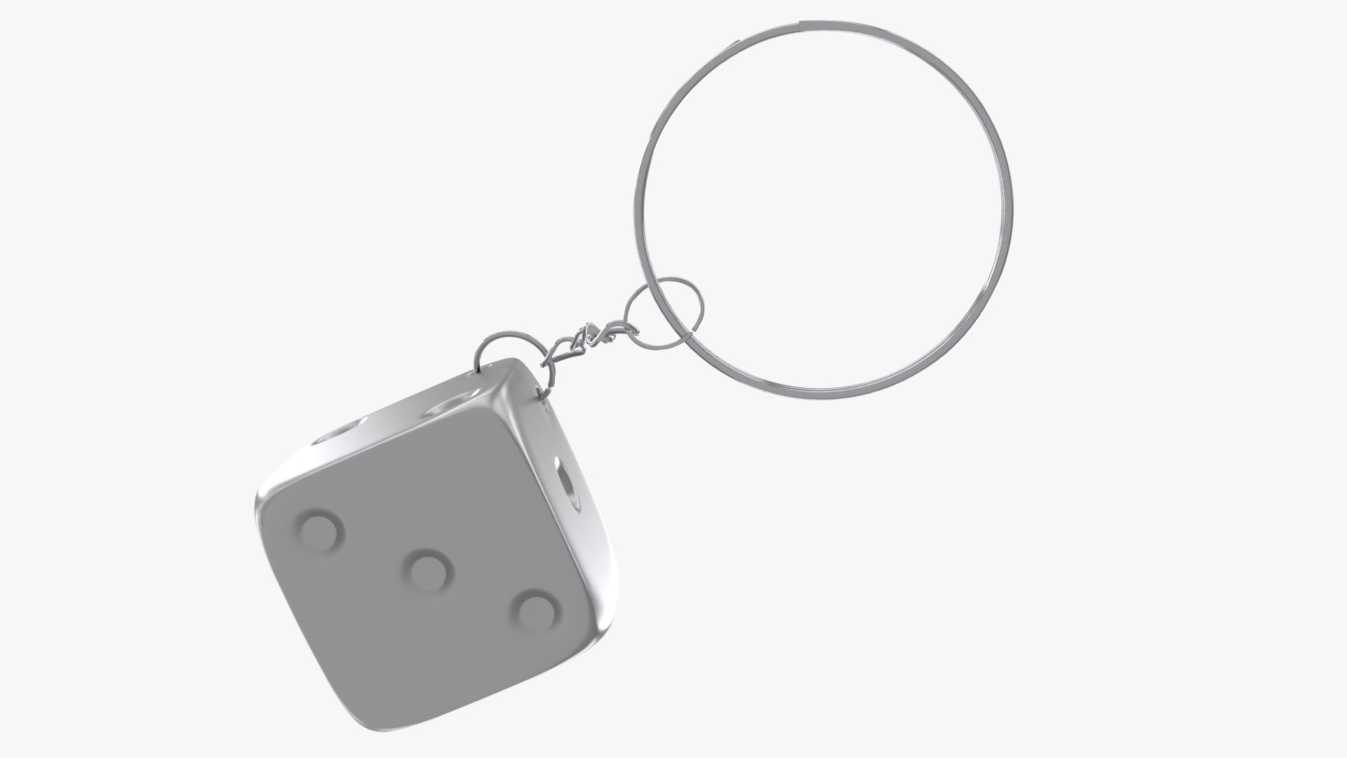 Metal Dice Key Chain 3D - TurboSquid 1654150