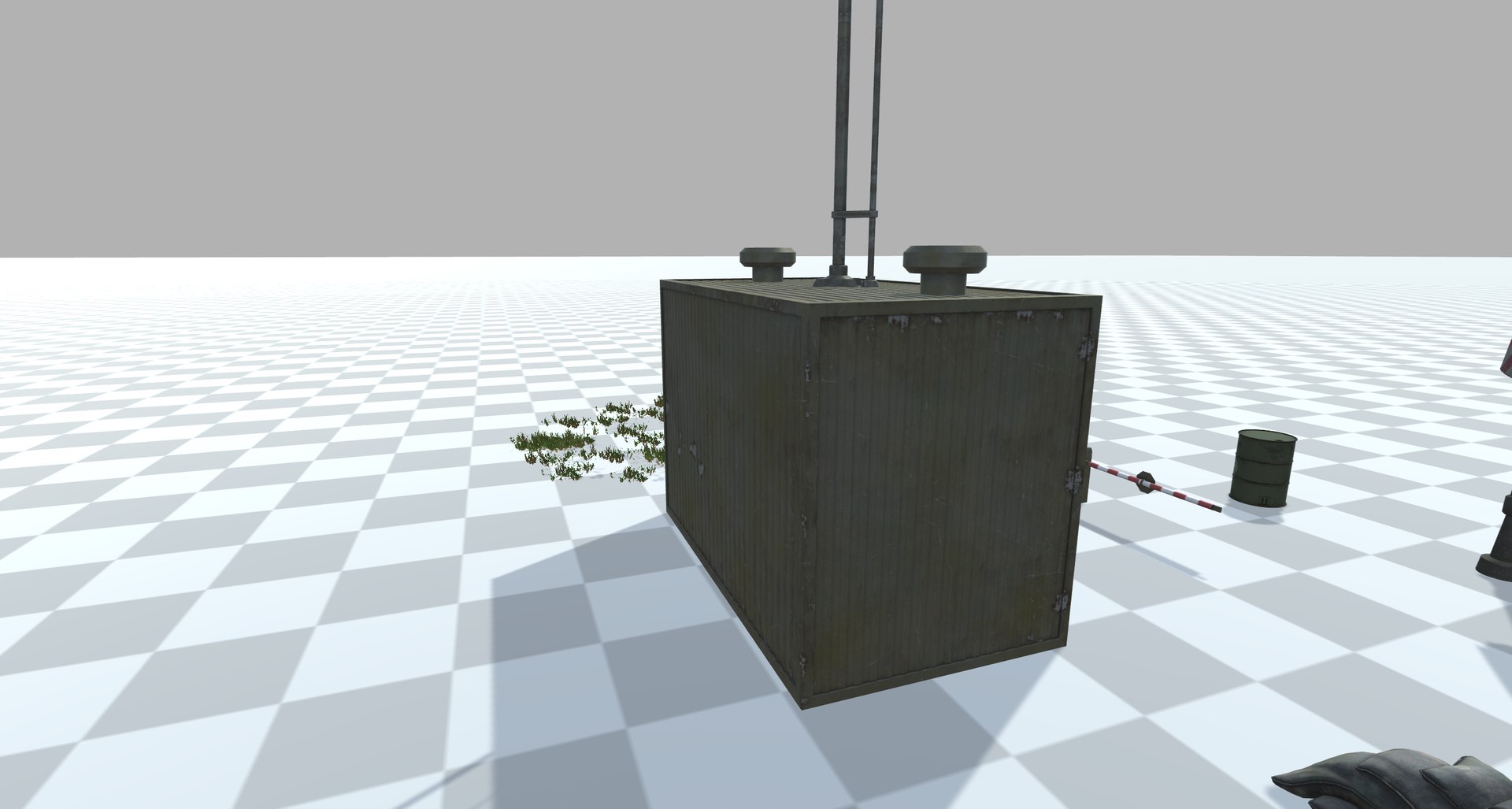 3D Military - Small Checkpoint - TurboSquid 2149332