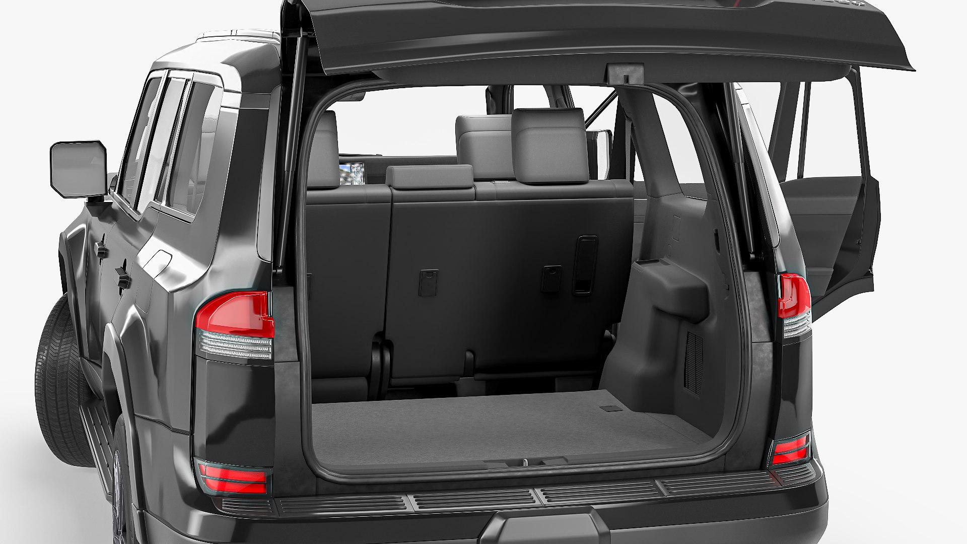 3D Lexus GX 550 SUV Caviar Black Rigged - TurboSquid 2327141