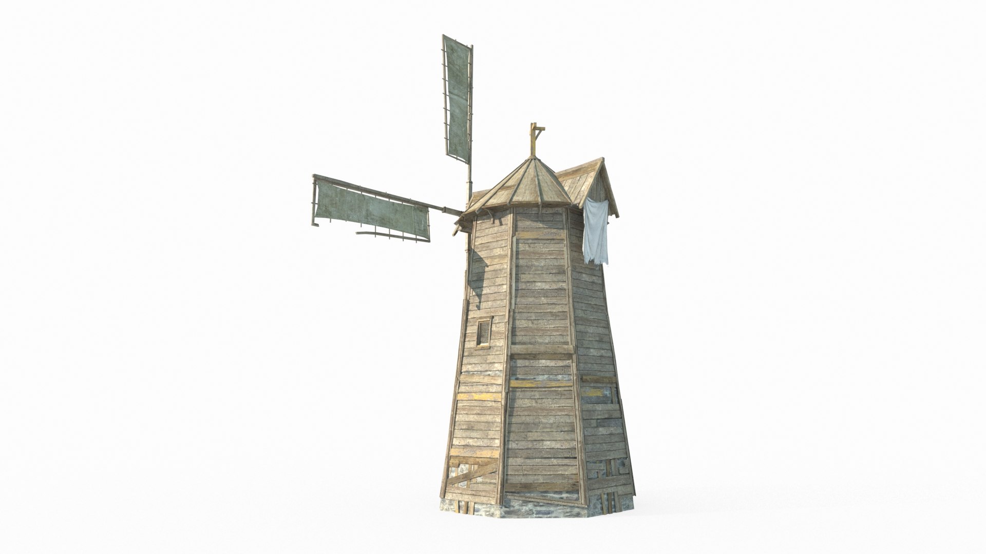 3D Ancient Loading Windmill Mill Model - TurboSquid 2190519
