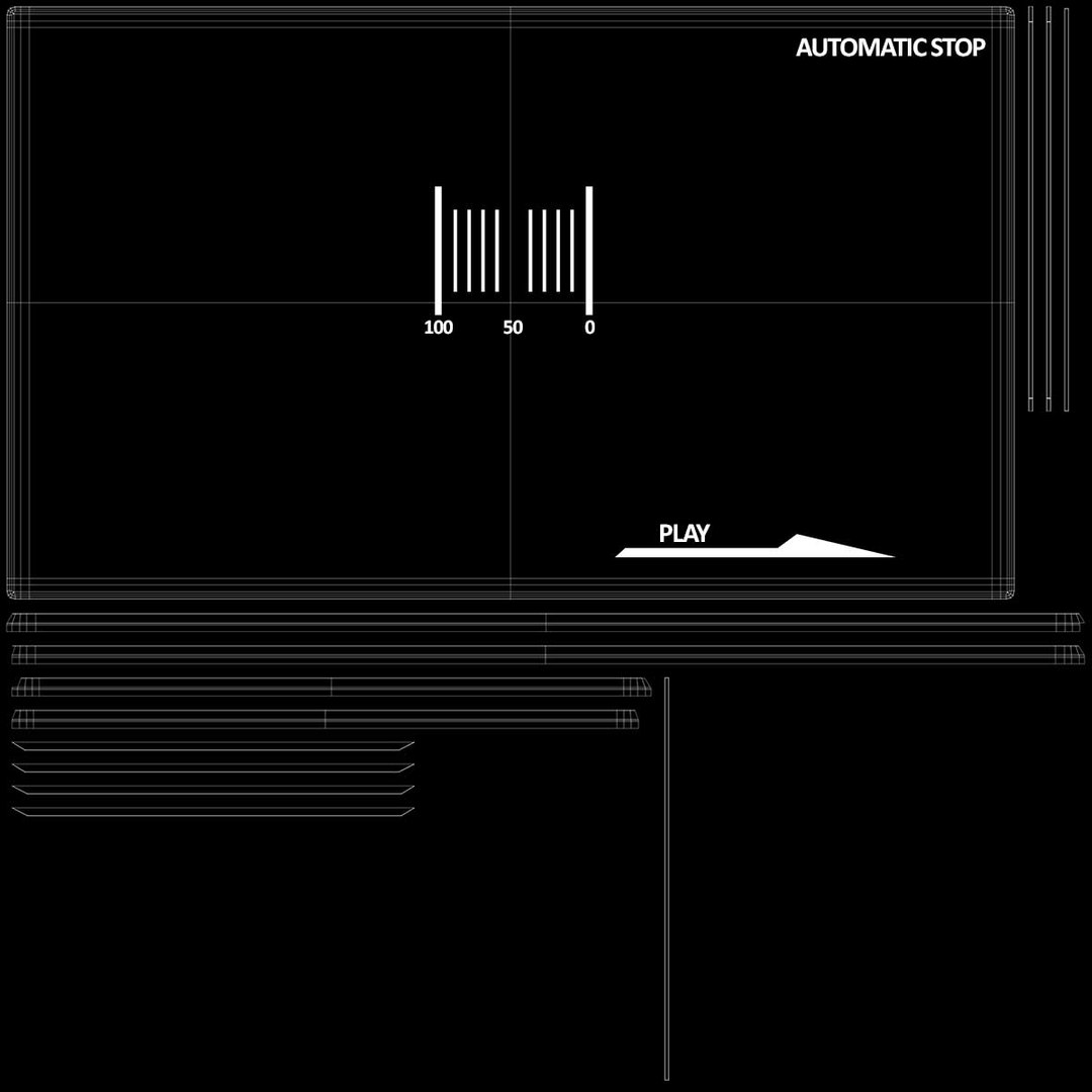 3D black cassette player recorder model - TurboSquid 1412205