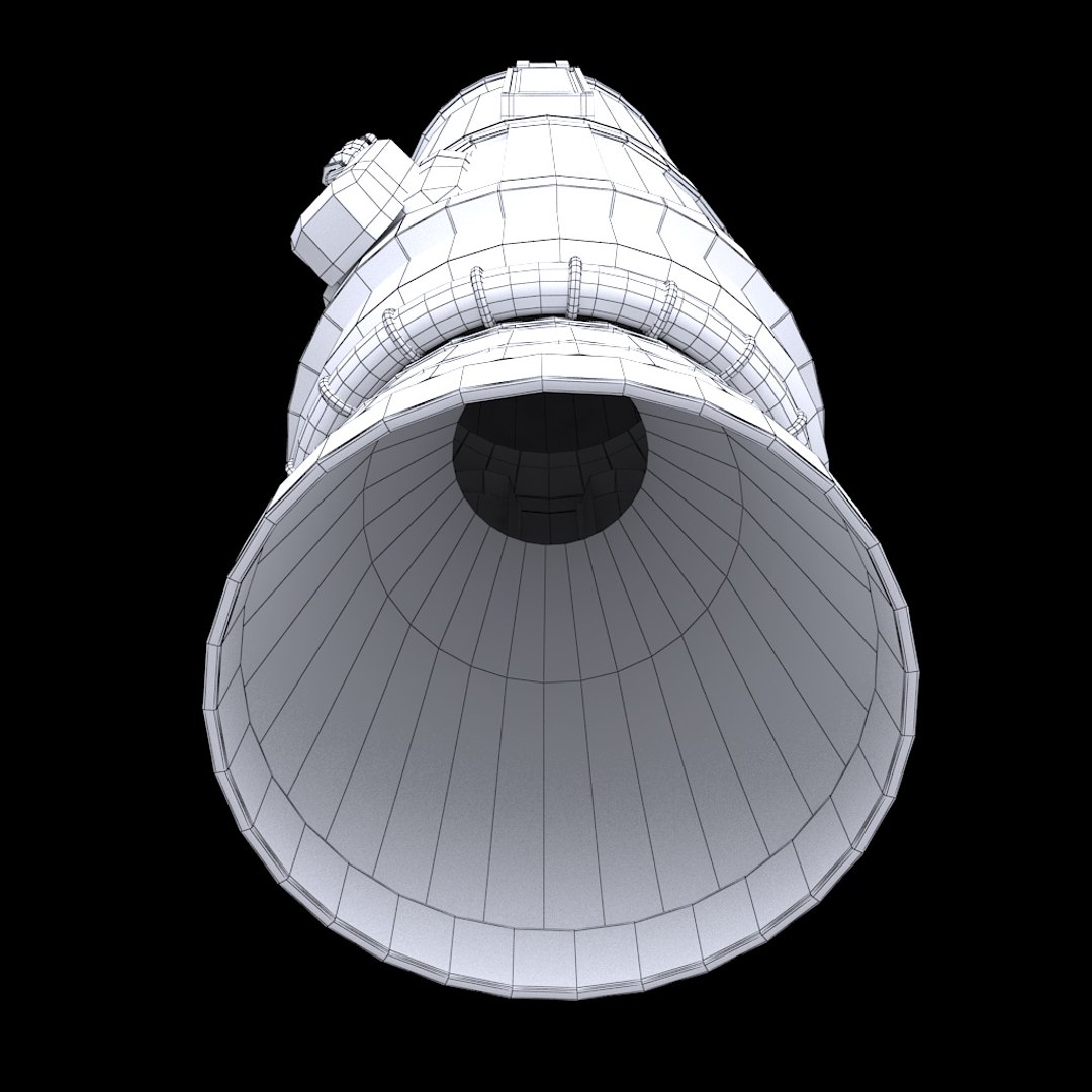 Rocket Space Engine 3D Model - TurboSquid 1278558