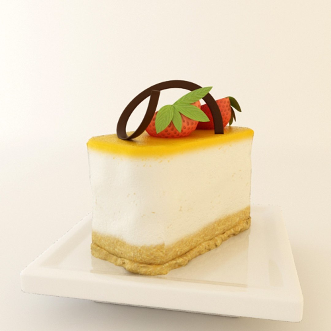 cheesecake 3d model