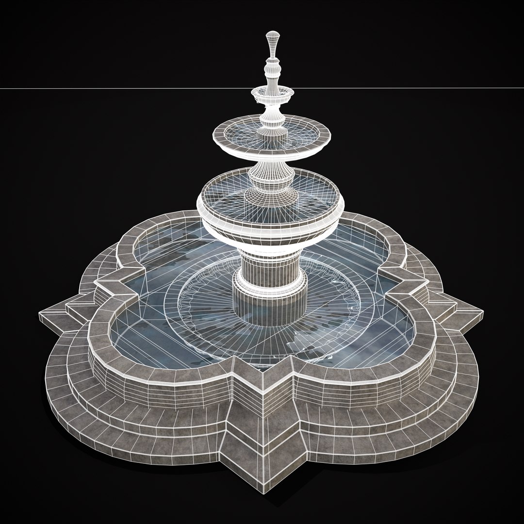 Four Fountains 3D Model - TurboSquid 2064644