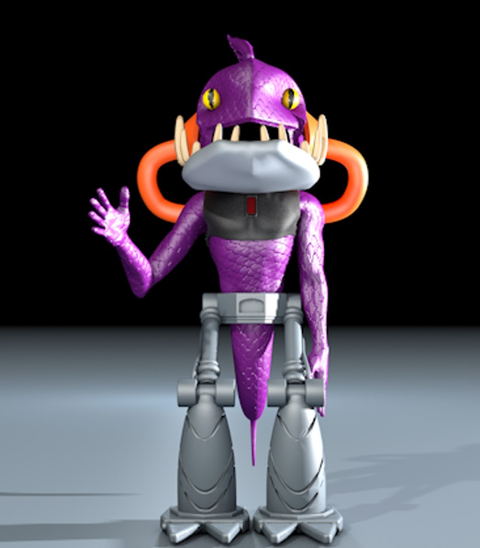 3D Fish Man Model - TurboSquid 1163527