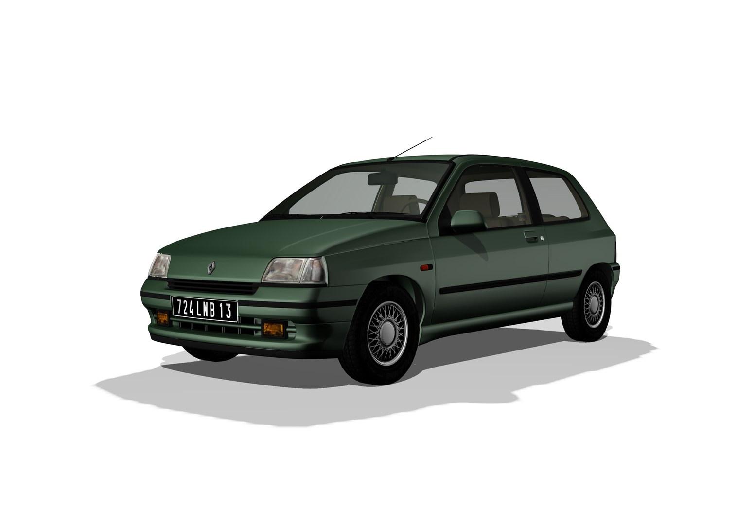 Renault Clio Baccara 1990 Model - TurboSquid 2161241