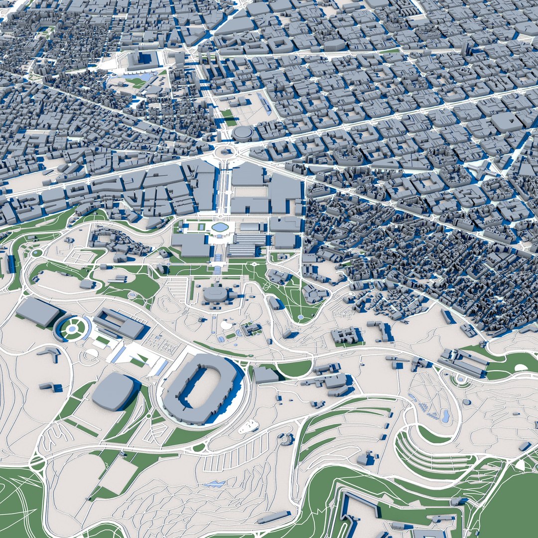 Barcelona City Spain Model - TurboSquid 2416975