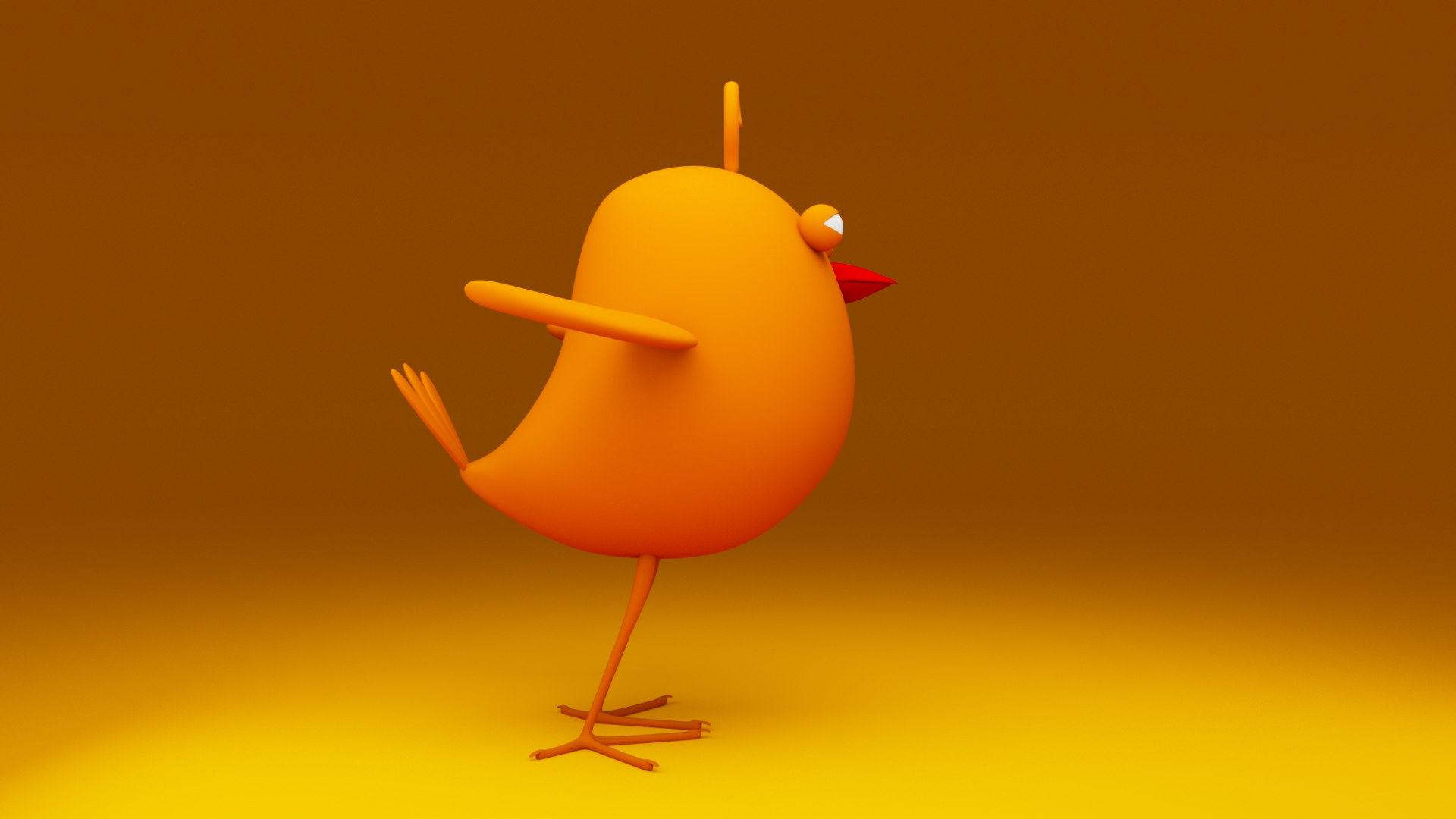 3D Stylized Cartoon Bird 3D Model - TurboSquid 2200578