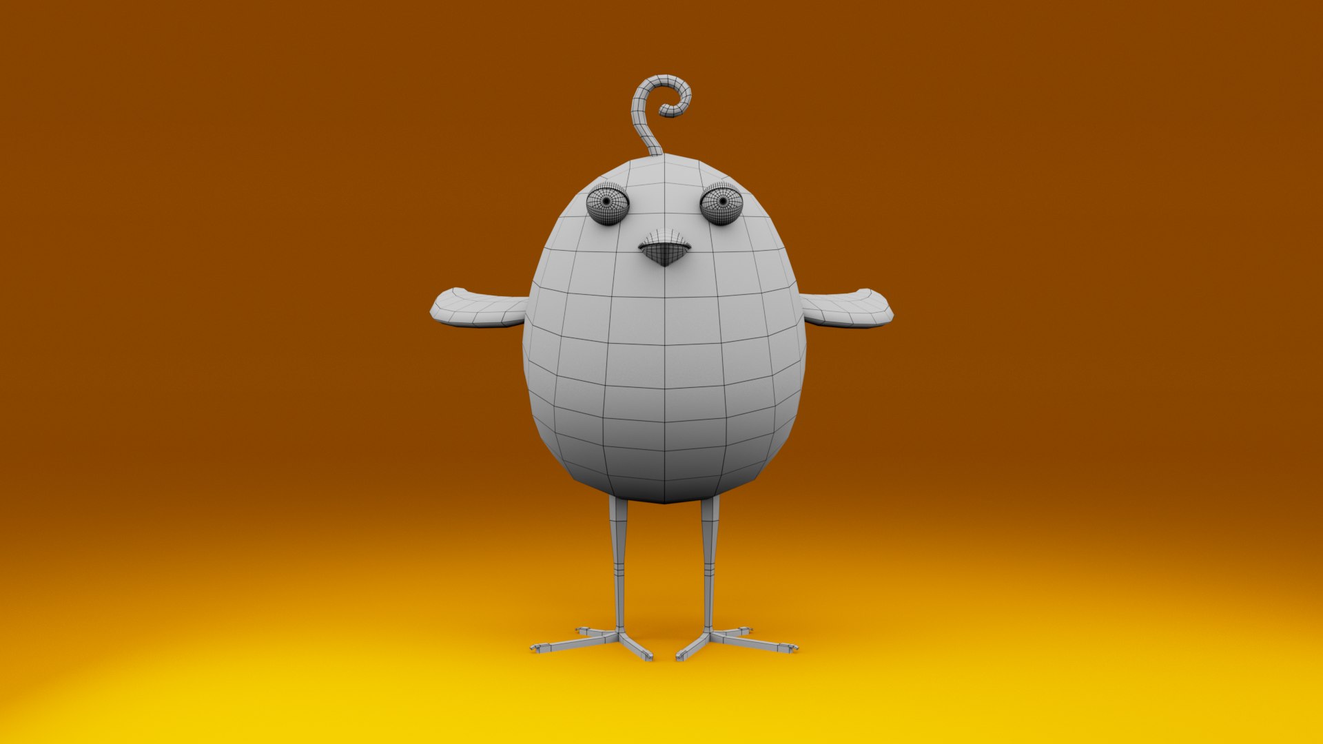 3D Stylized Cartoon Bird 3D Model - TurboSquid 2200578