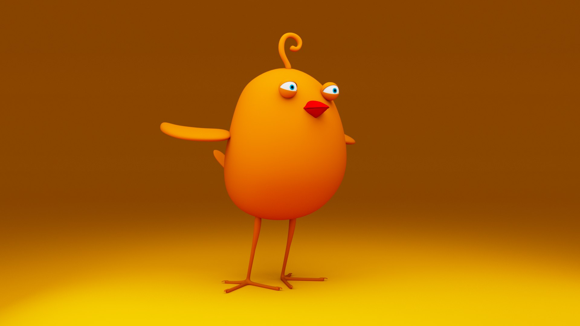 3D Stylized Cartoon Bird 3D Model - TurboSquid 2200578