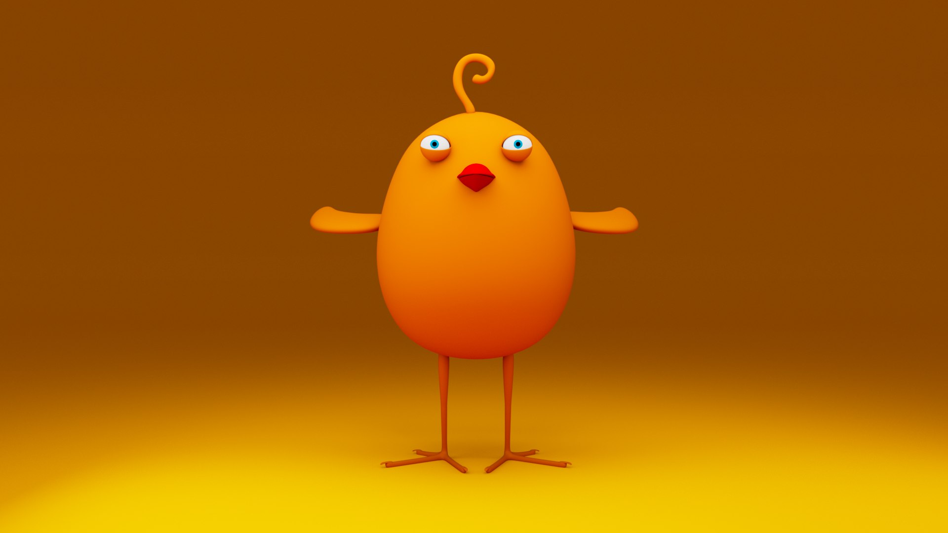 3D Stylized Cartoon Bird 3D Model - TurboSquid 2200578