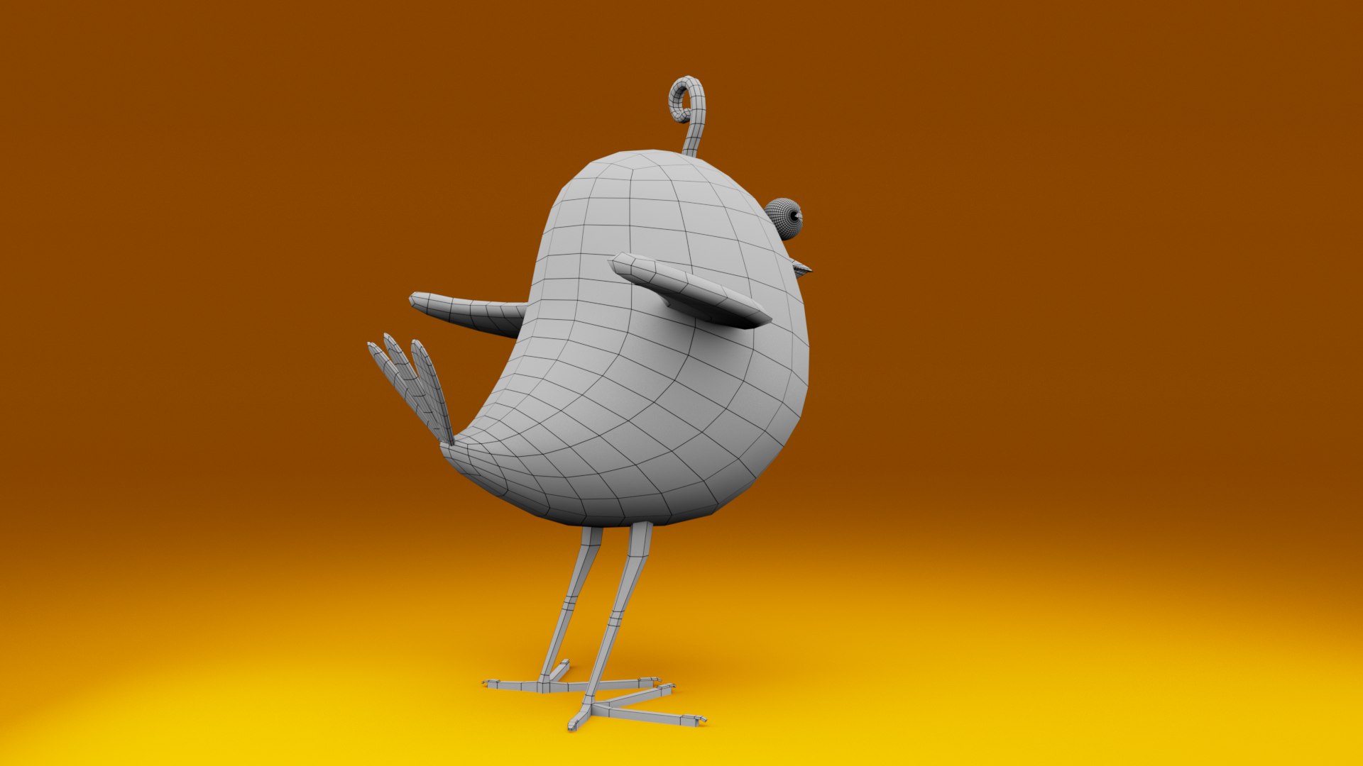 3D Stylized Cartoon Bird 3D Model - TurboSquid 2200578