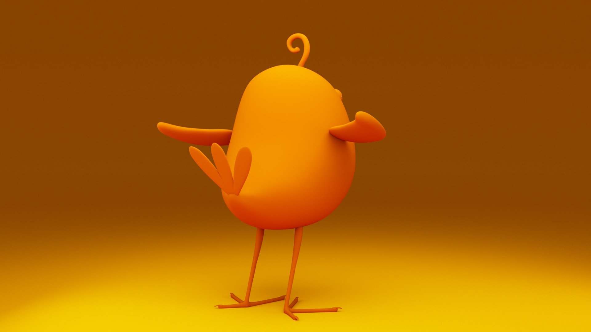 3D Stylized Cartoon Bird 3D Model - TurboSquid 2200578
