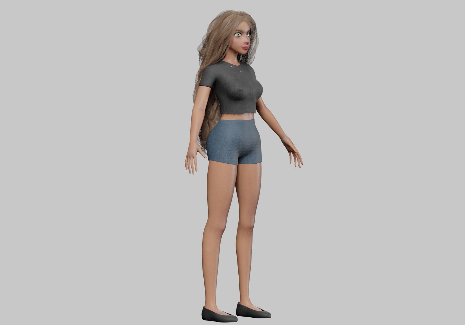 Pretty Standard Woman V32413 3D - TurboSquid 2268875