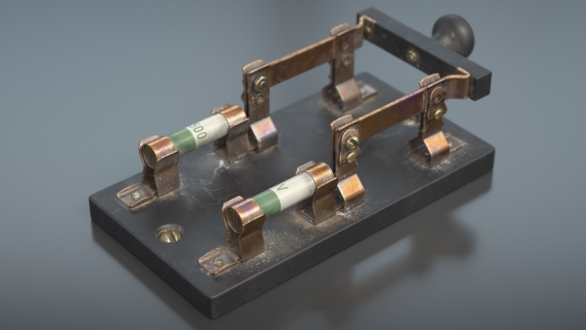 Vintage Industrial Circuit Breaker 3D model - TurboSquid 2079039