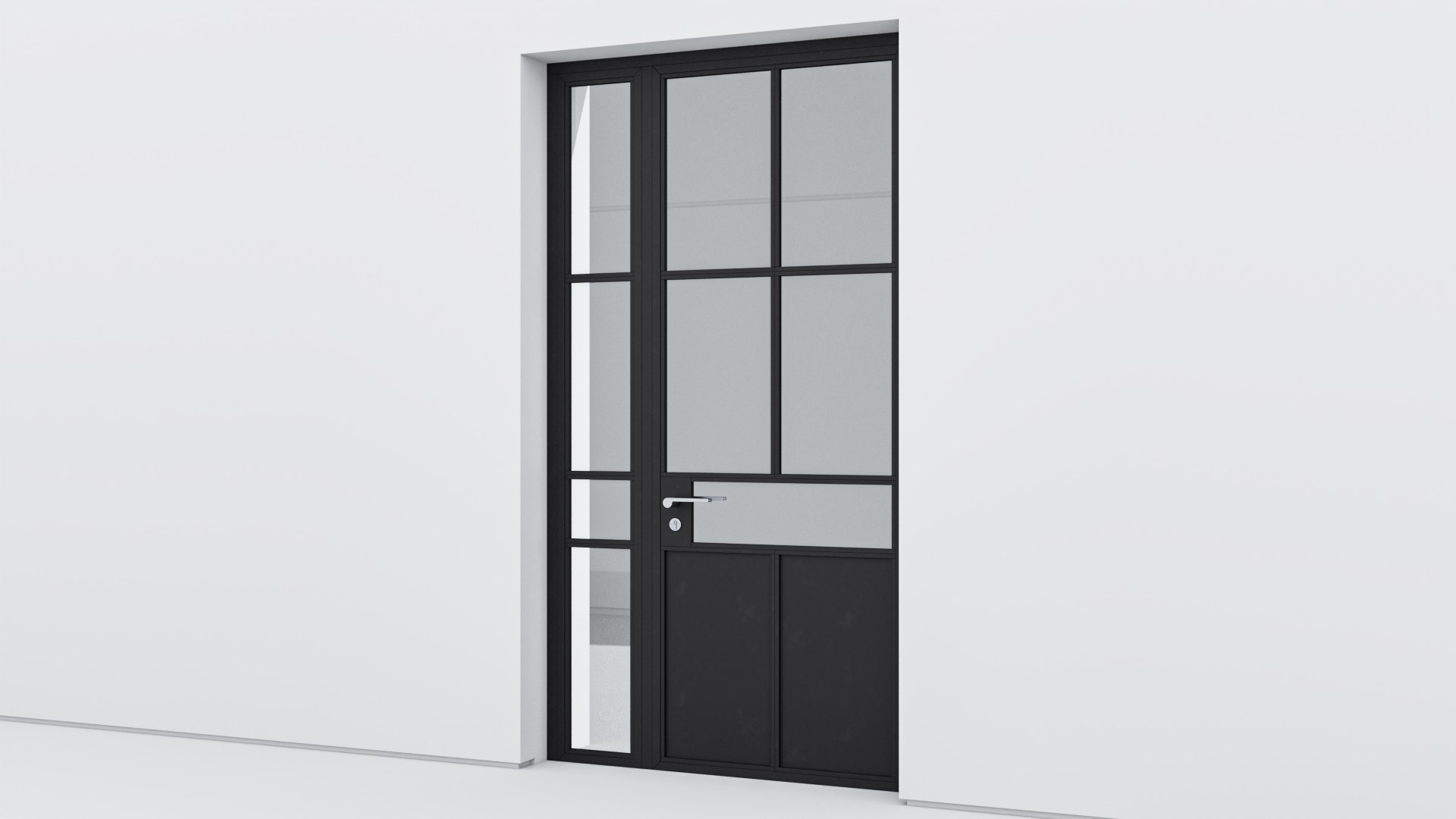 3D Aluminium Door 166 - TurboSquid 2034578