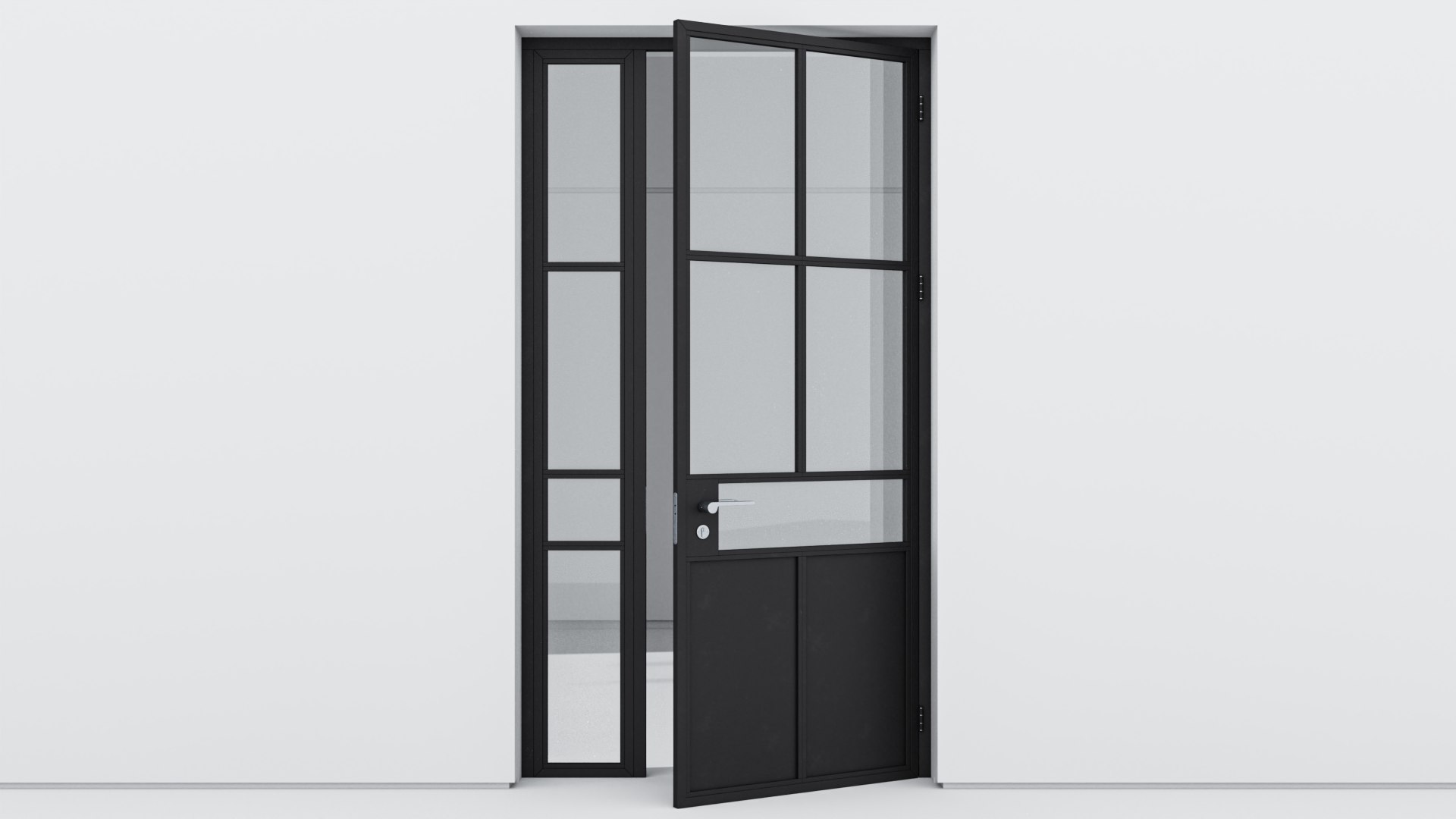3D Aluminium Door 166 - TurboSquid 2034578