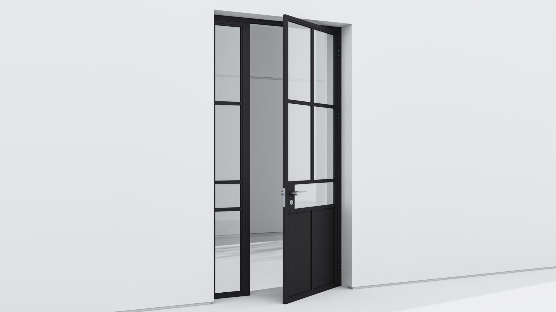 3D Aluminium Door 166 - TurboSquid 2034578