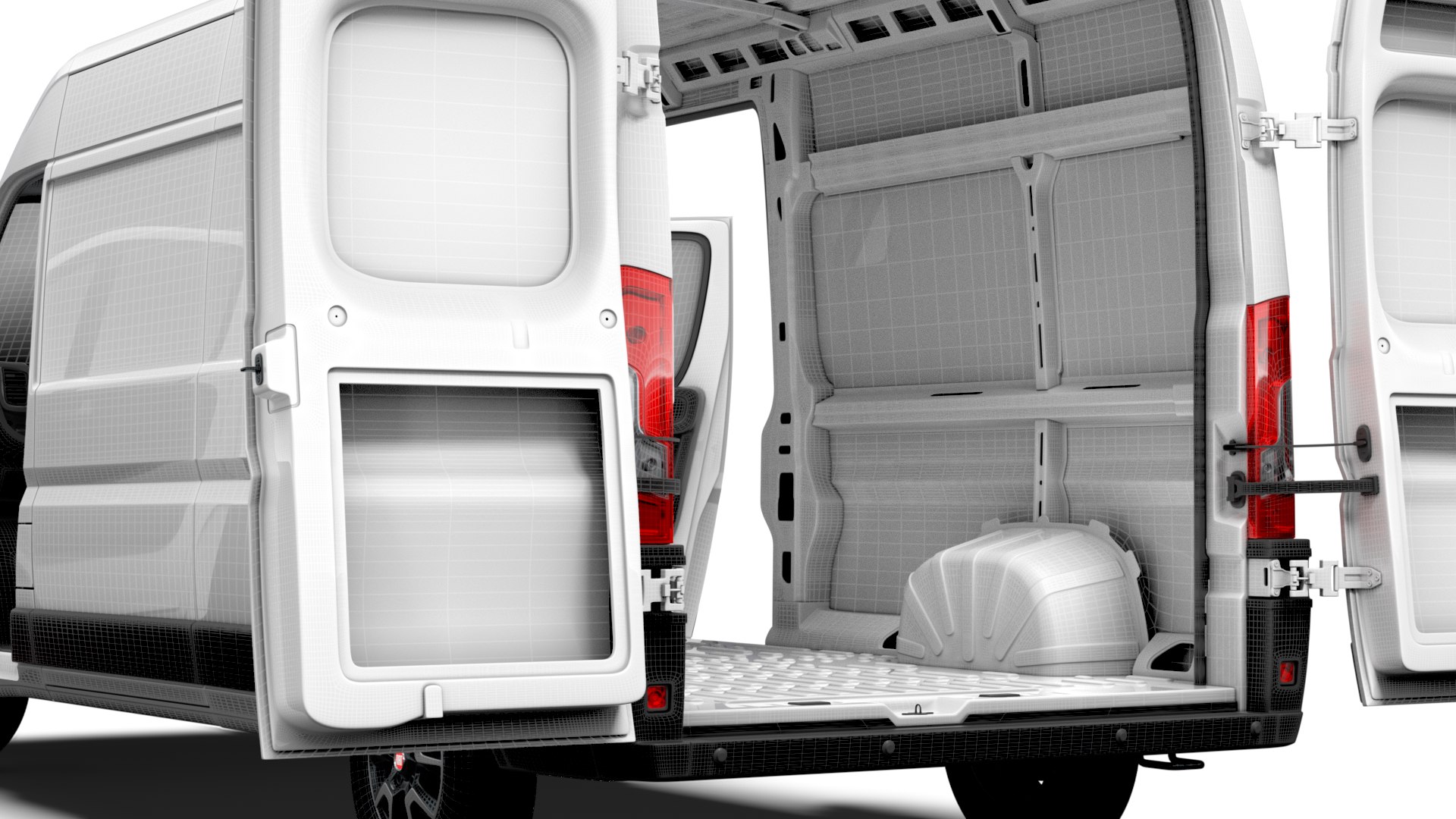 3D Fiat Ducato Van L3H2 HQ Interior 2023 - TurboSquid 2149092