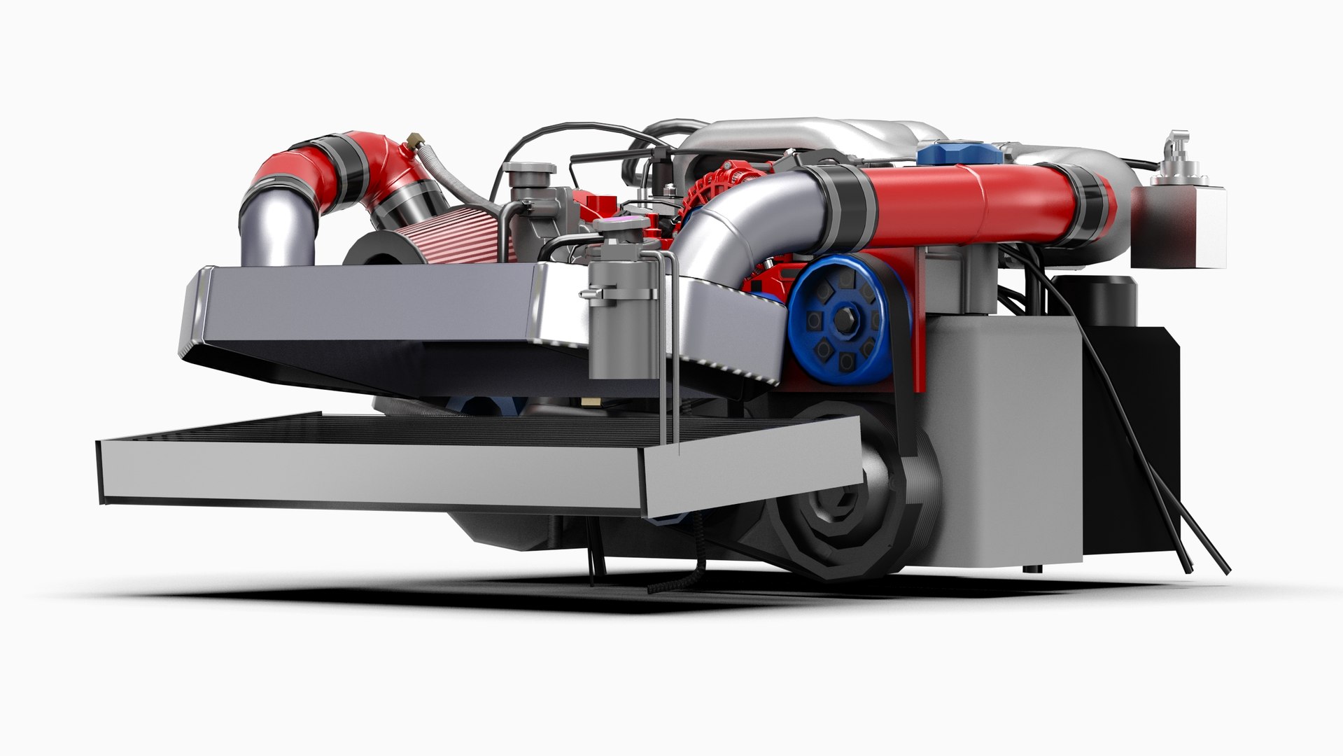 Mazda 13B Turbo Rotary Low Poly Engine 3D Model - TurboSquid 2307171