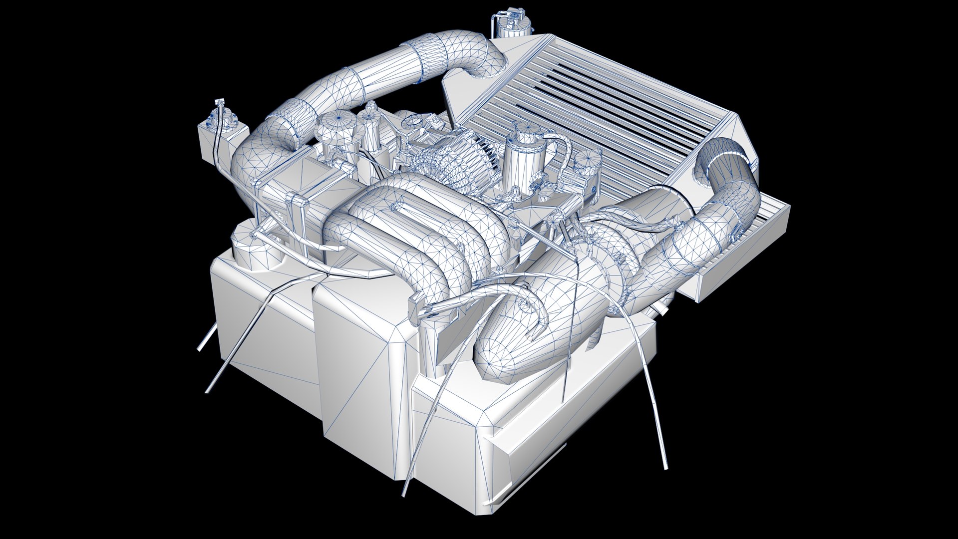 Mazda 13B Turbo Rotary Low Poly Engine 3D Model - TurboSquid 2307171
