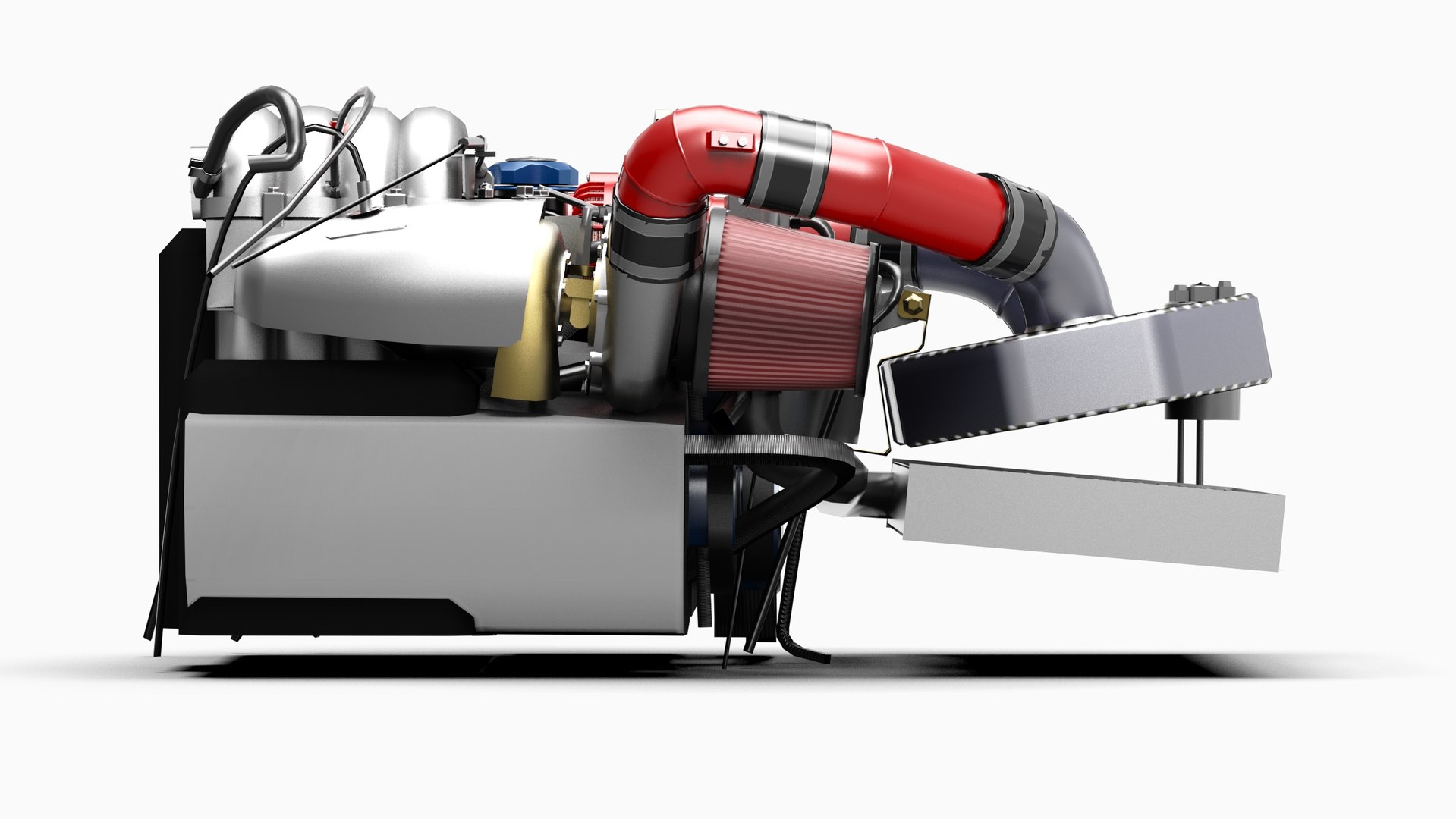 Mazda 13B Turbo Rotary Low Poly Engine 3D Model - TurboSquid 2307171