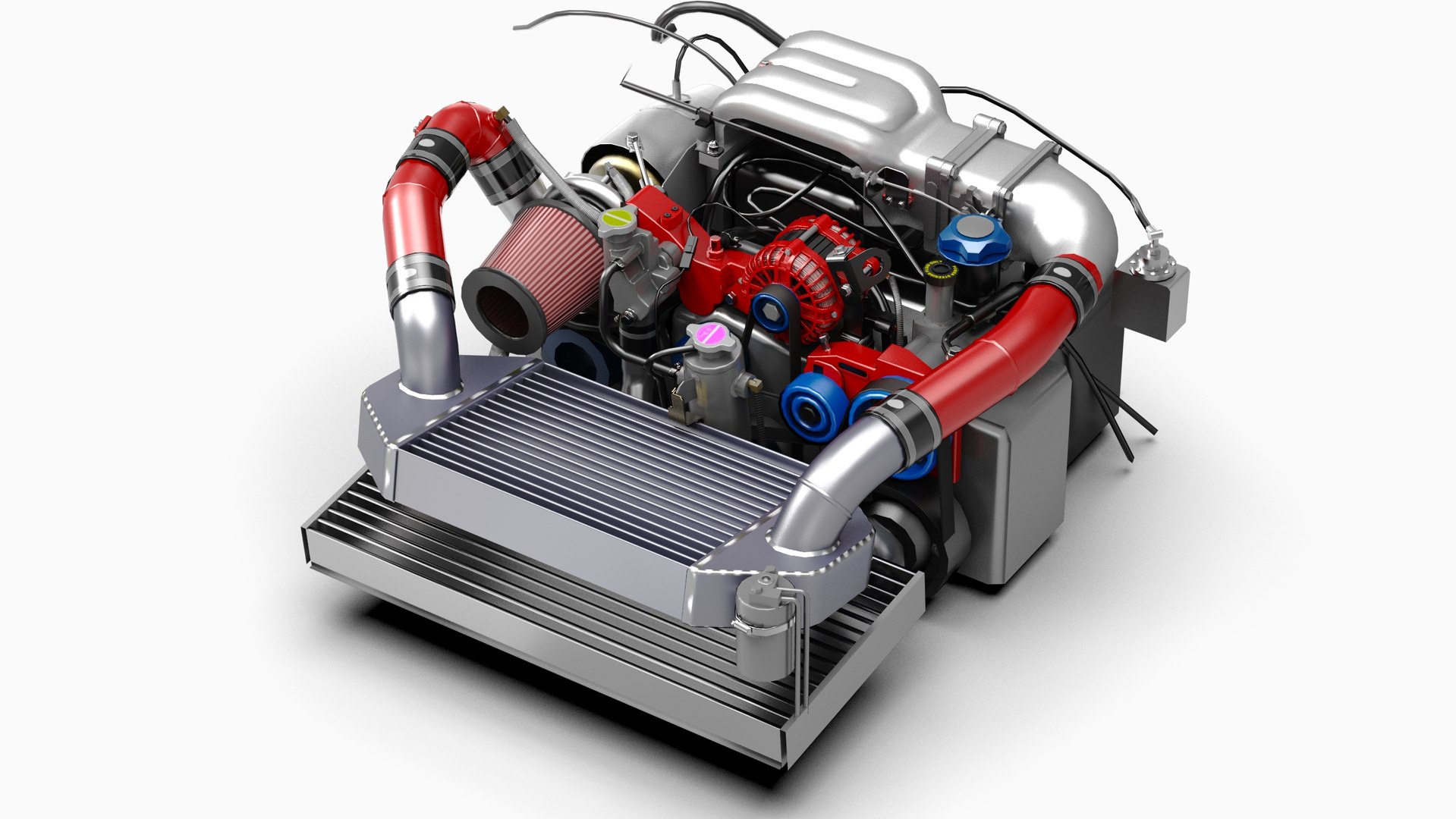 Mazda 13B Turbo Rotary Low Poly Engine 3D Model - TurboSquid 2307171