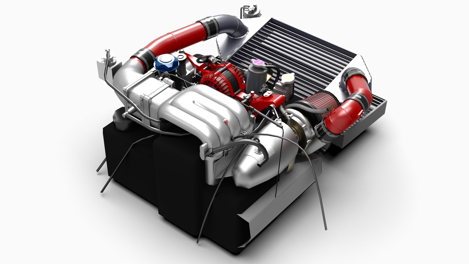 Mazda 13B Turbo Rotary Low Poly Engine 3D Model - TurboSquid 2307171