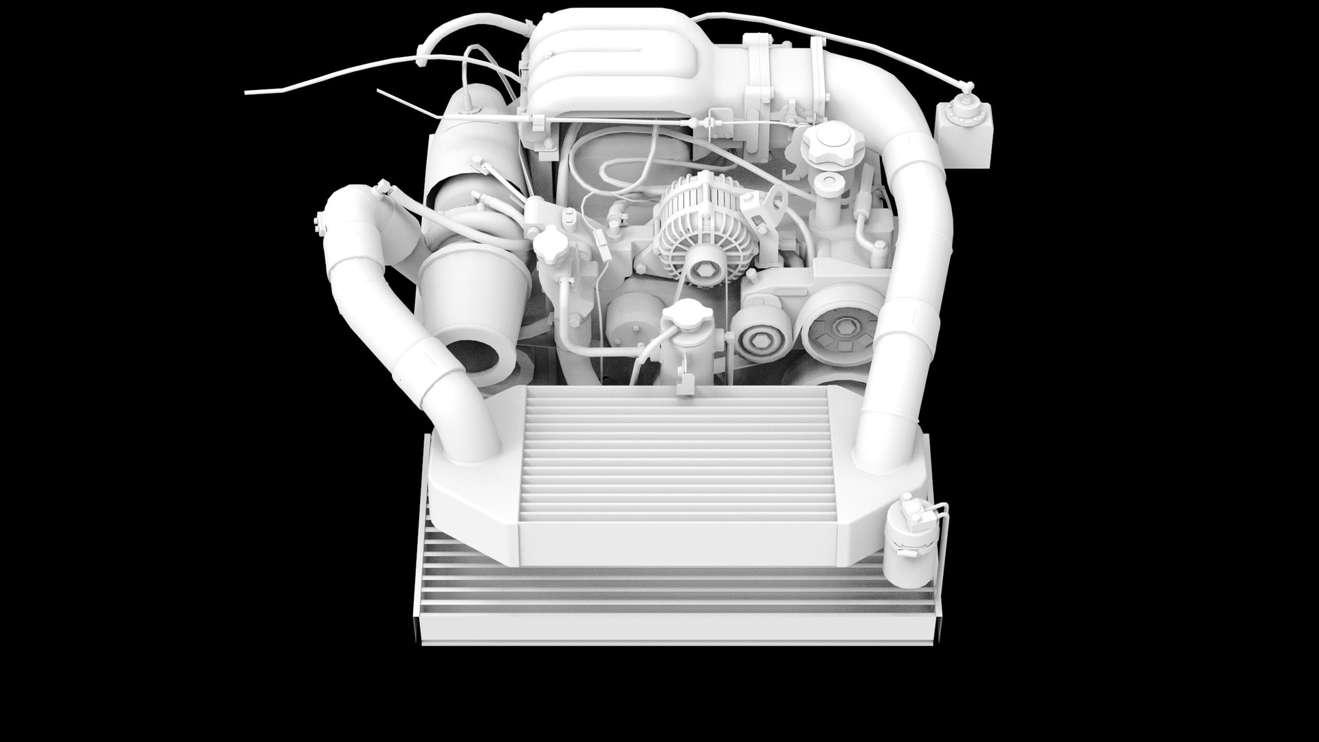 Mazda 13B Turbo Rotary Low Poly Engine 3D Model - TurboSquid 2307171