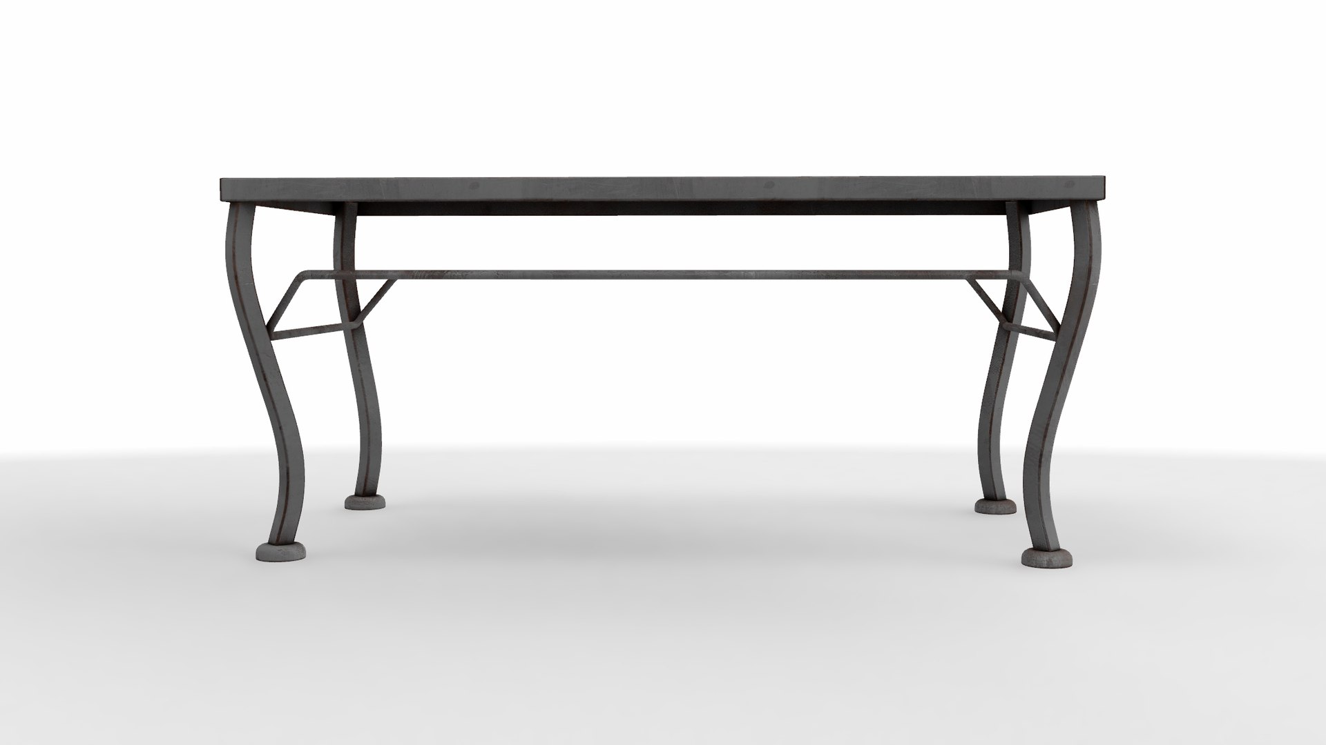 Vintage Metal Table 01 3D - TurboSquid 2307107