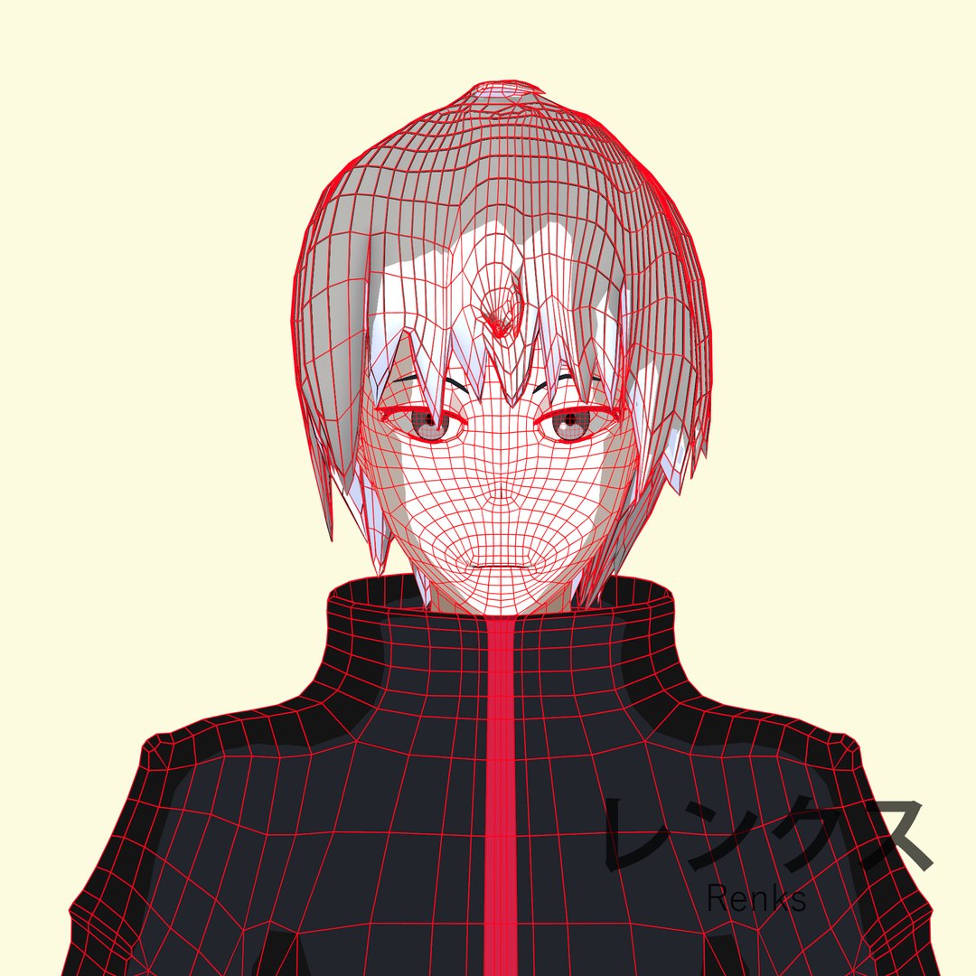 Rigged Anime Character Ghoul Model - TurboSquid 1489535