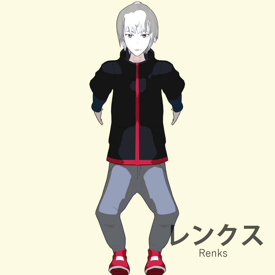 Rigged Anime Character Ghoul Model - TurboSquid 1489535