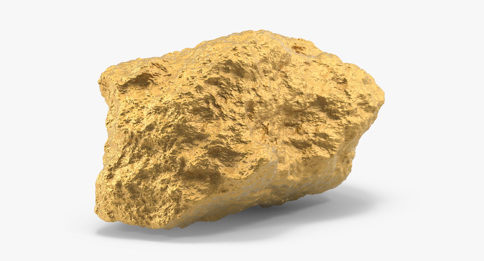 3d gold nuggets