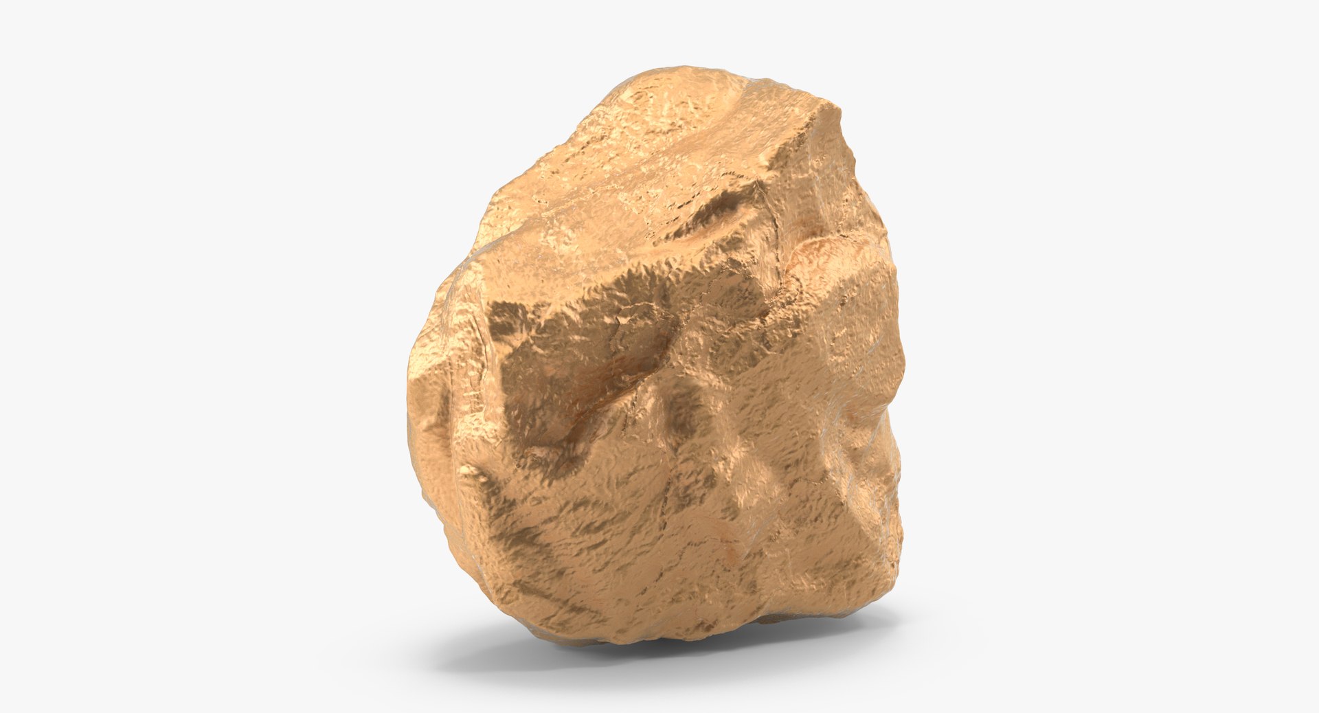 3d gold nuggets
