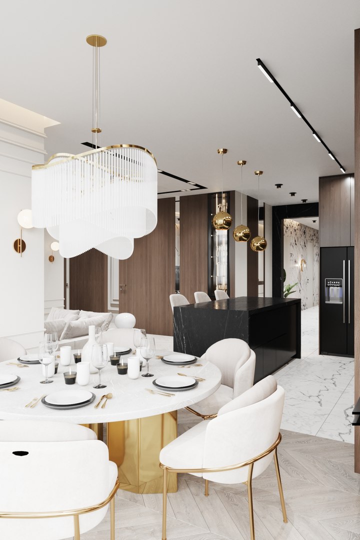 3D modern apartment interior design - TurboSquid 1503867