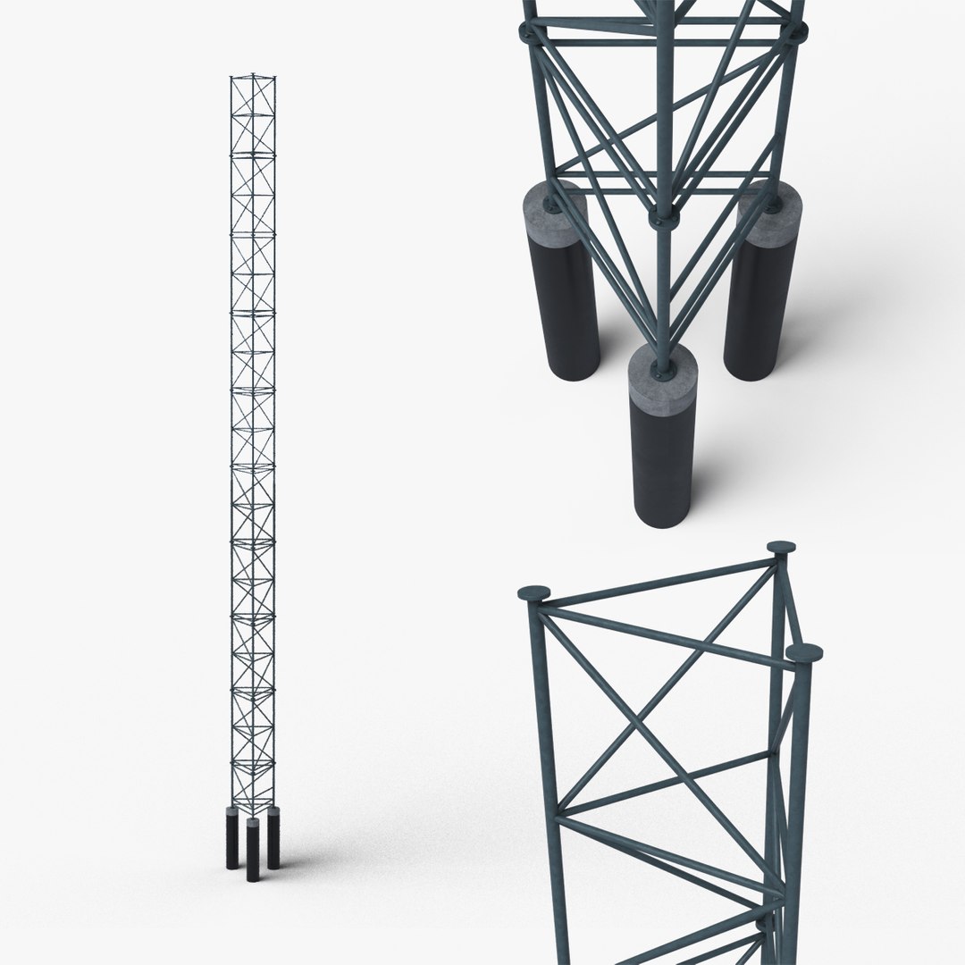 3D Lattice tower construction - TurboSquid 2004816