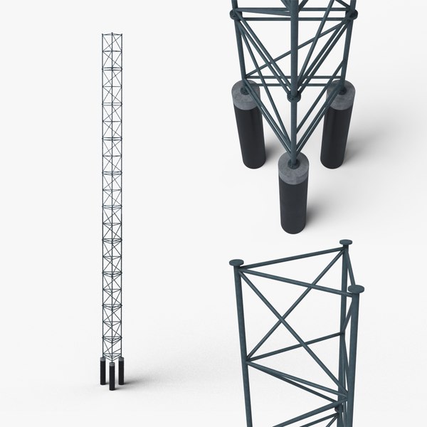 modelo 3d Lattice tower construction - TurboSquid 2004816