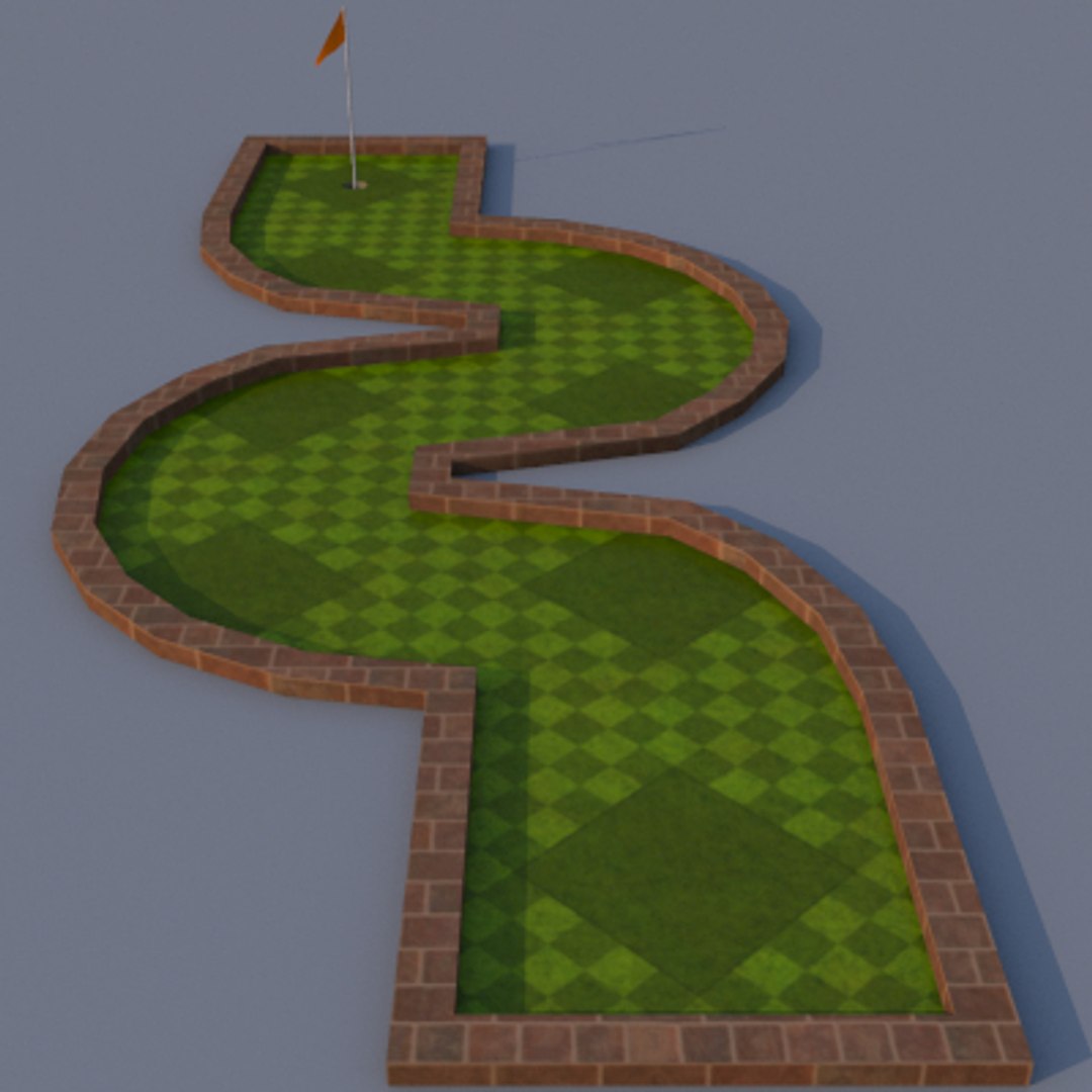 Mini Golf Hole 3d Model
