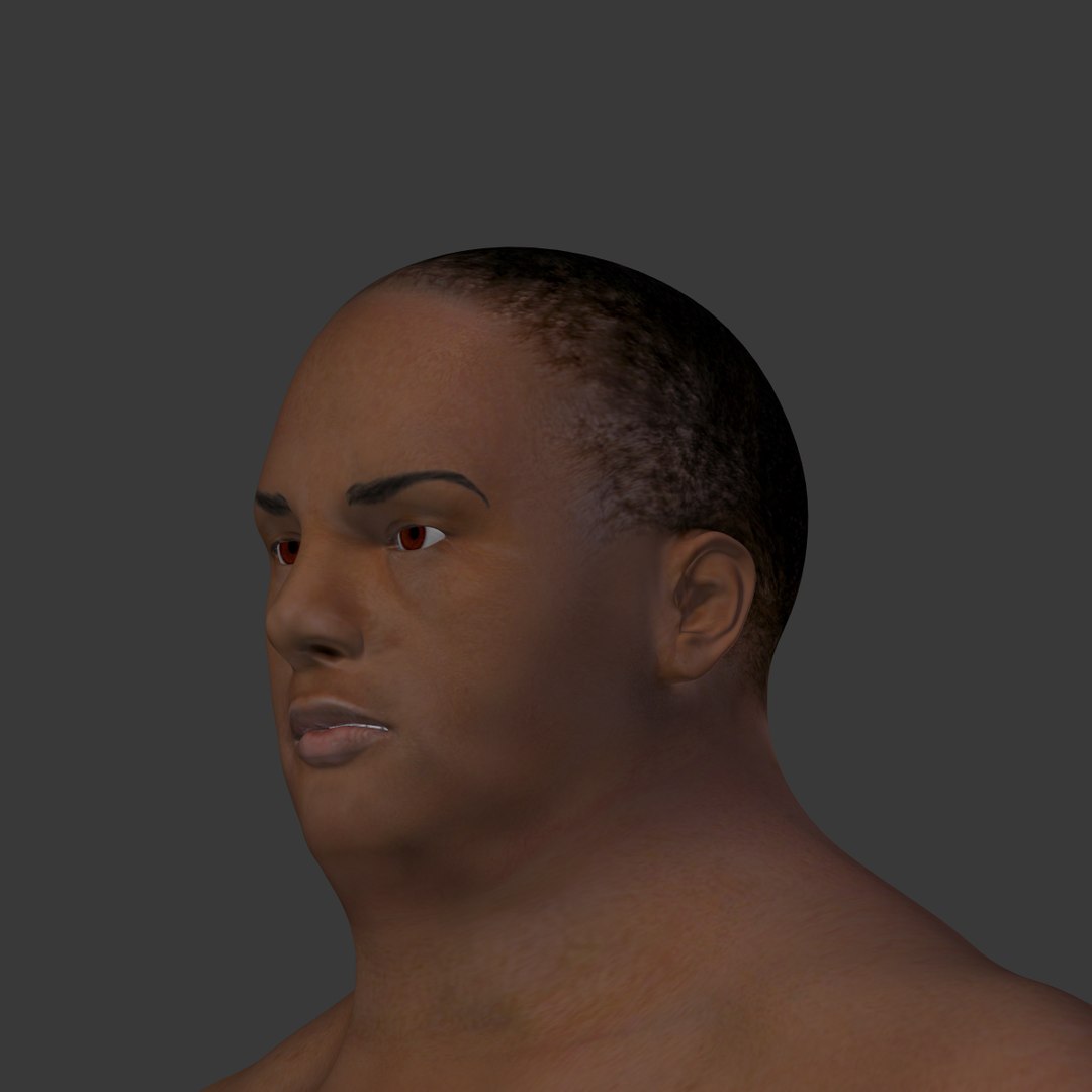 Realistic Fat Woman Obj