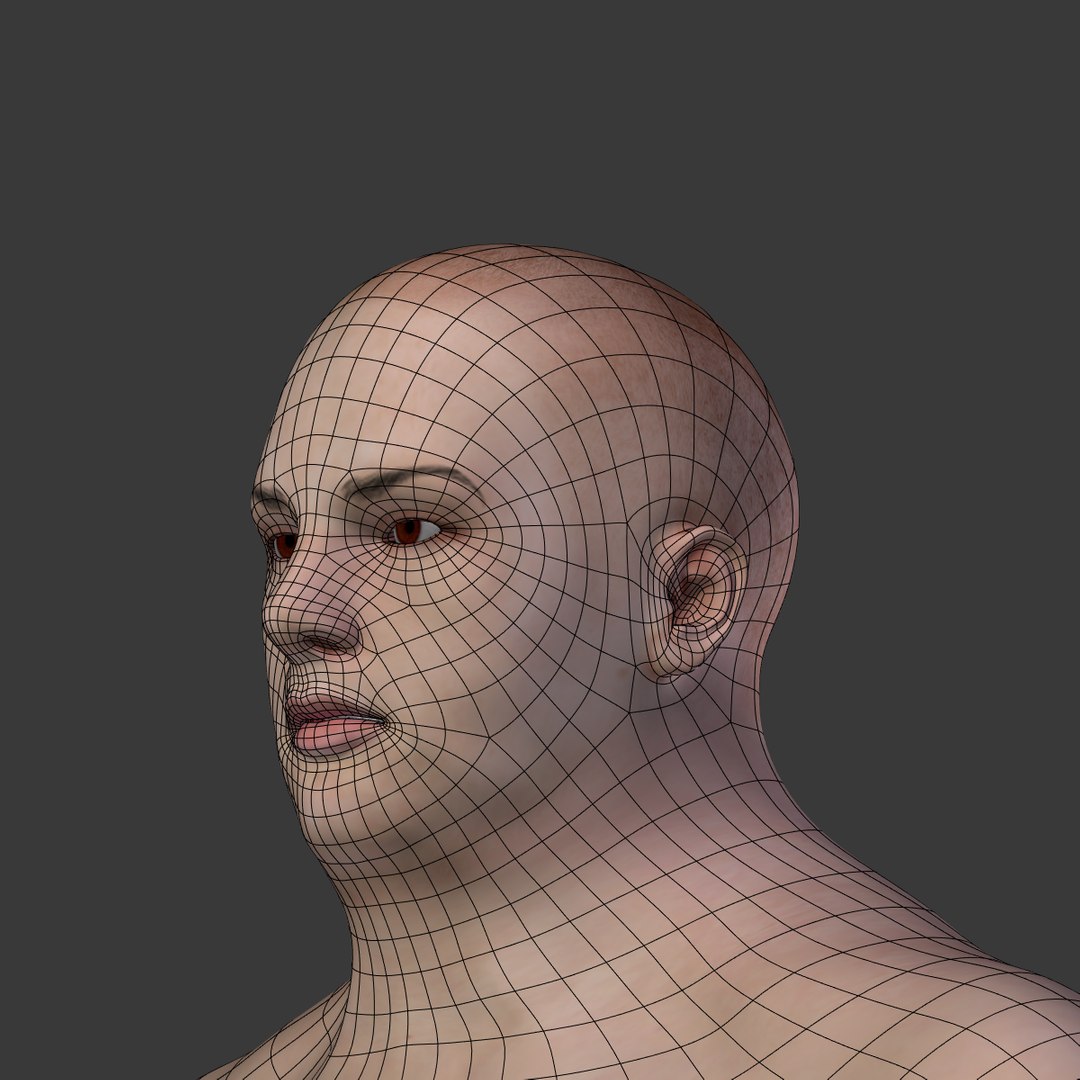 Realistic Fat Woman Obj