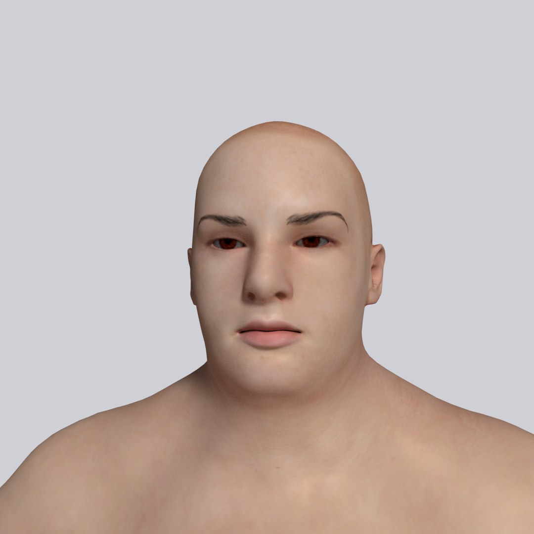 Realistic Fat Woman Obj